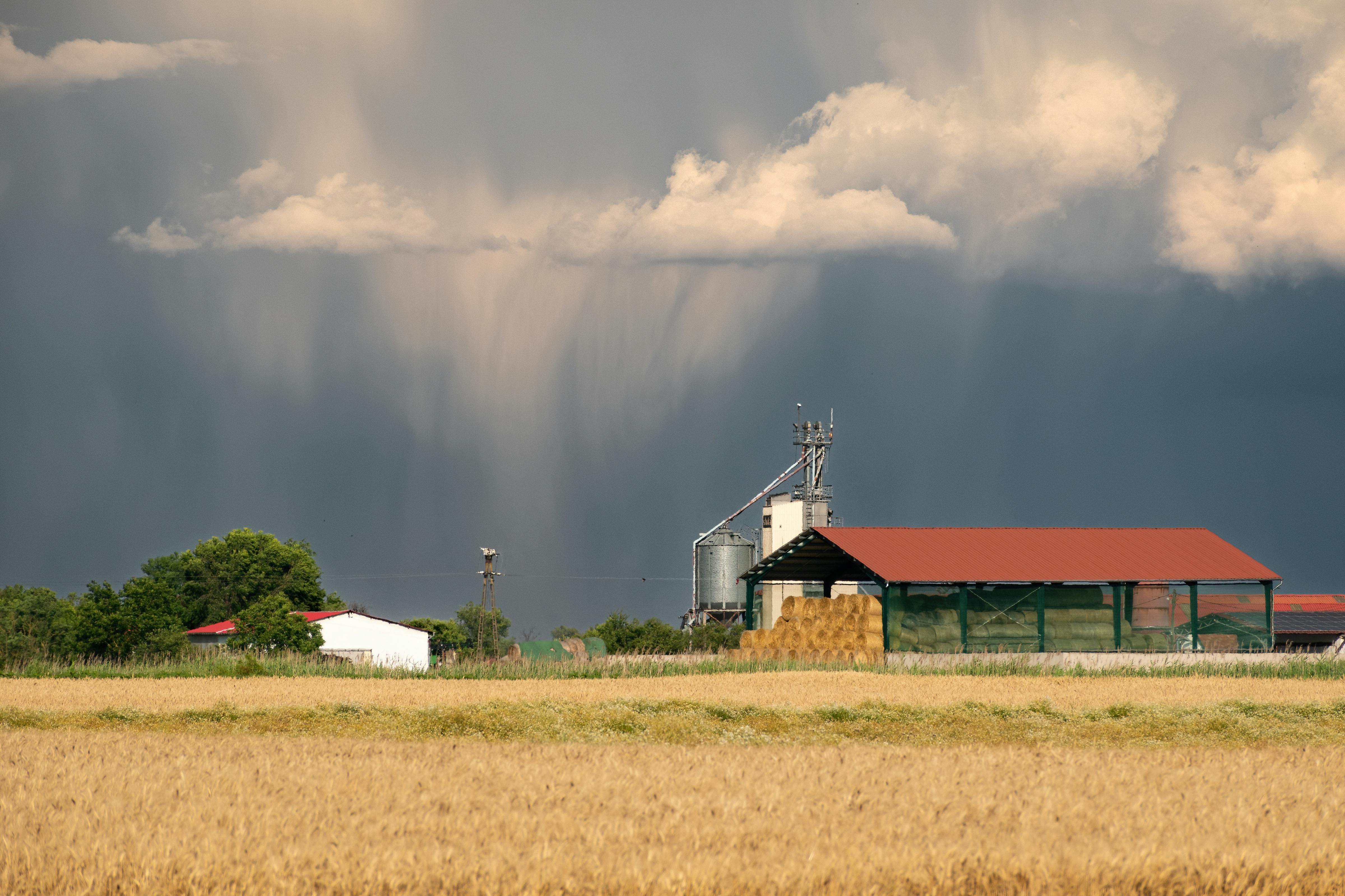 Rain Clouds over Farm · Free Stock Photo