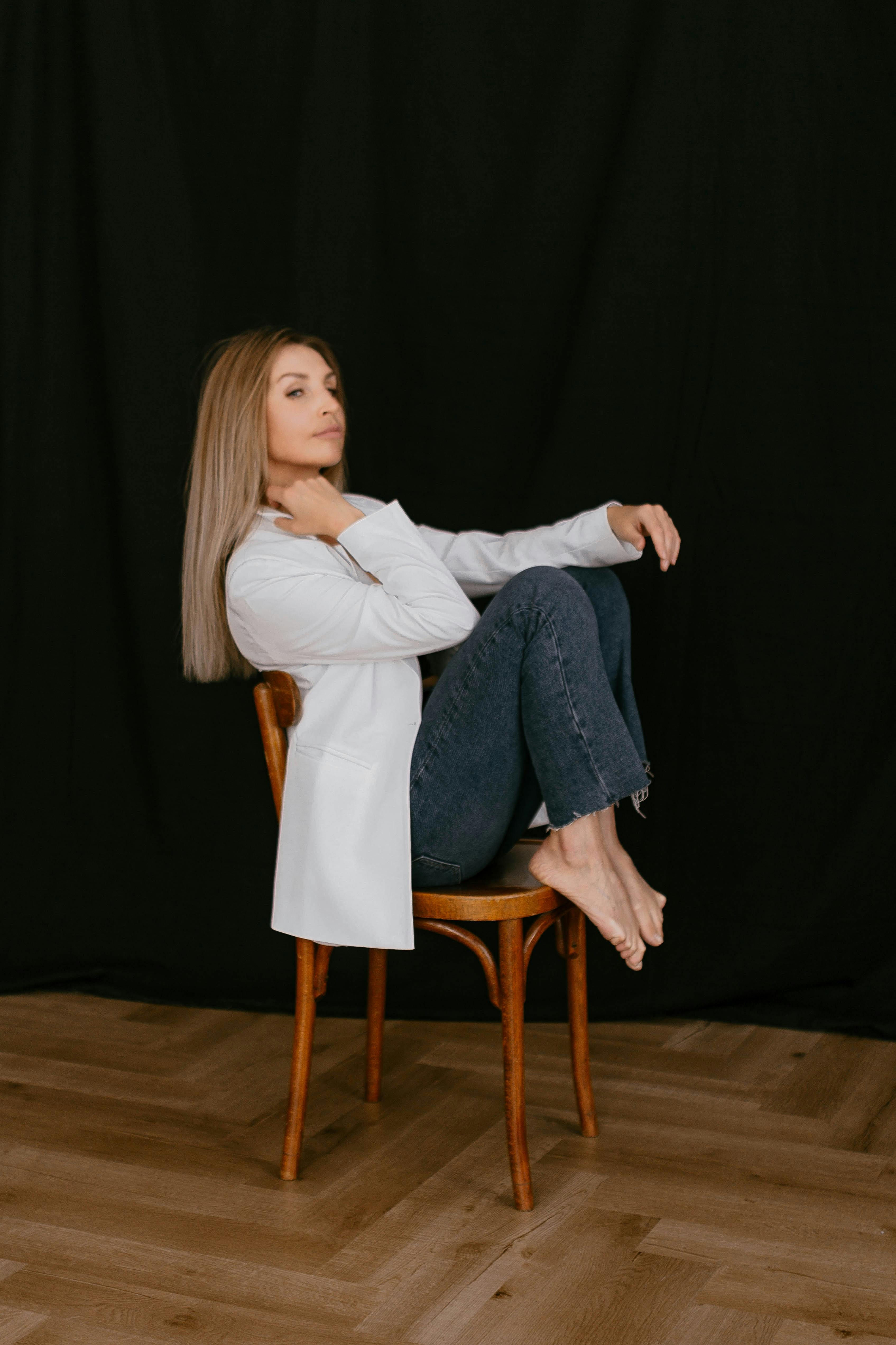 Woman Sitting Backwards · Free Stock Photo