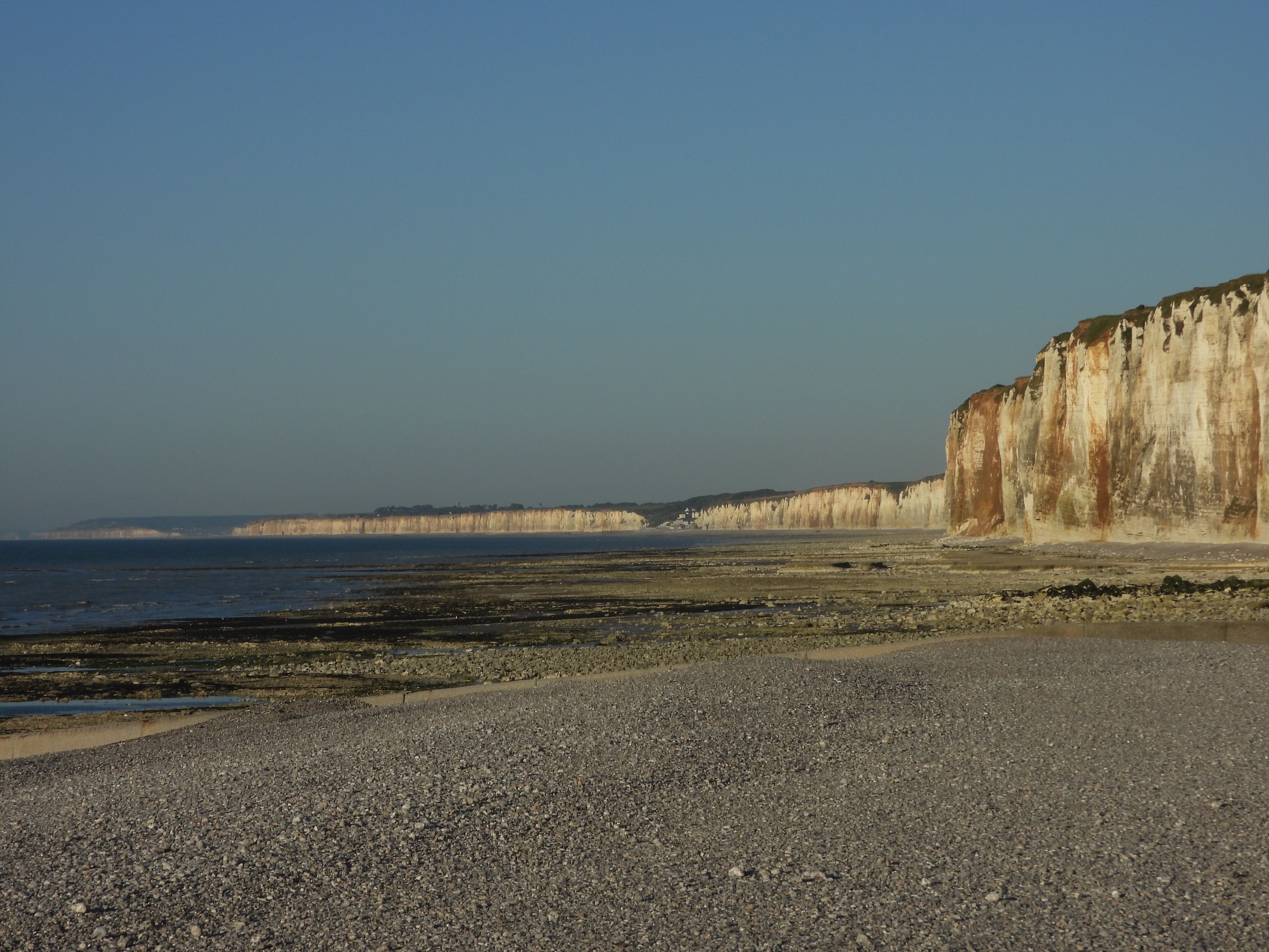 Cliff and Beach on Sea Shore · Free Stock Photo