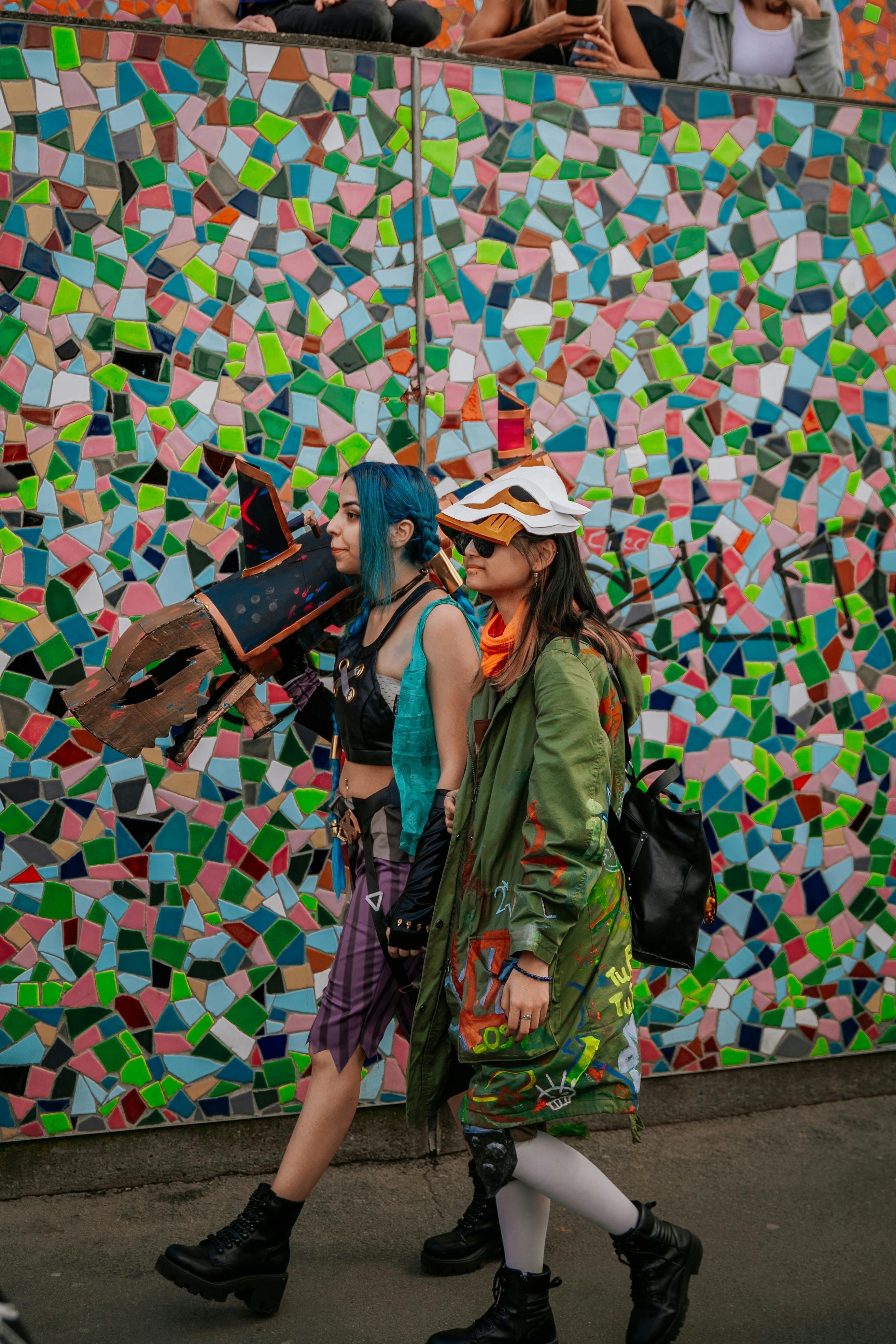 Women Walking in Cosplay Costumes · Free Stock Photo