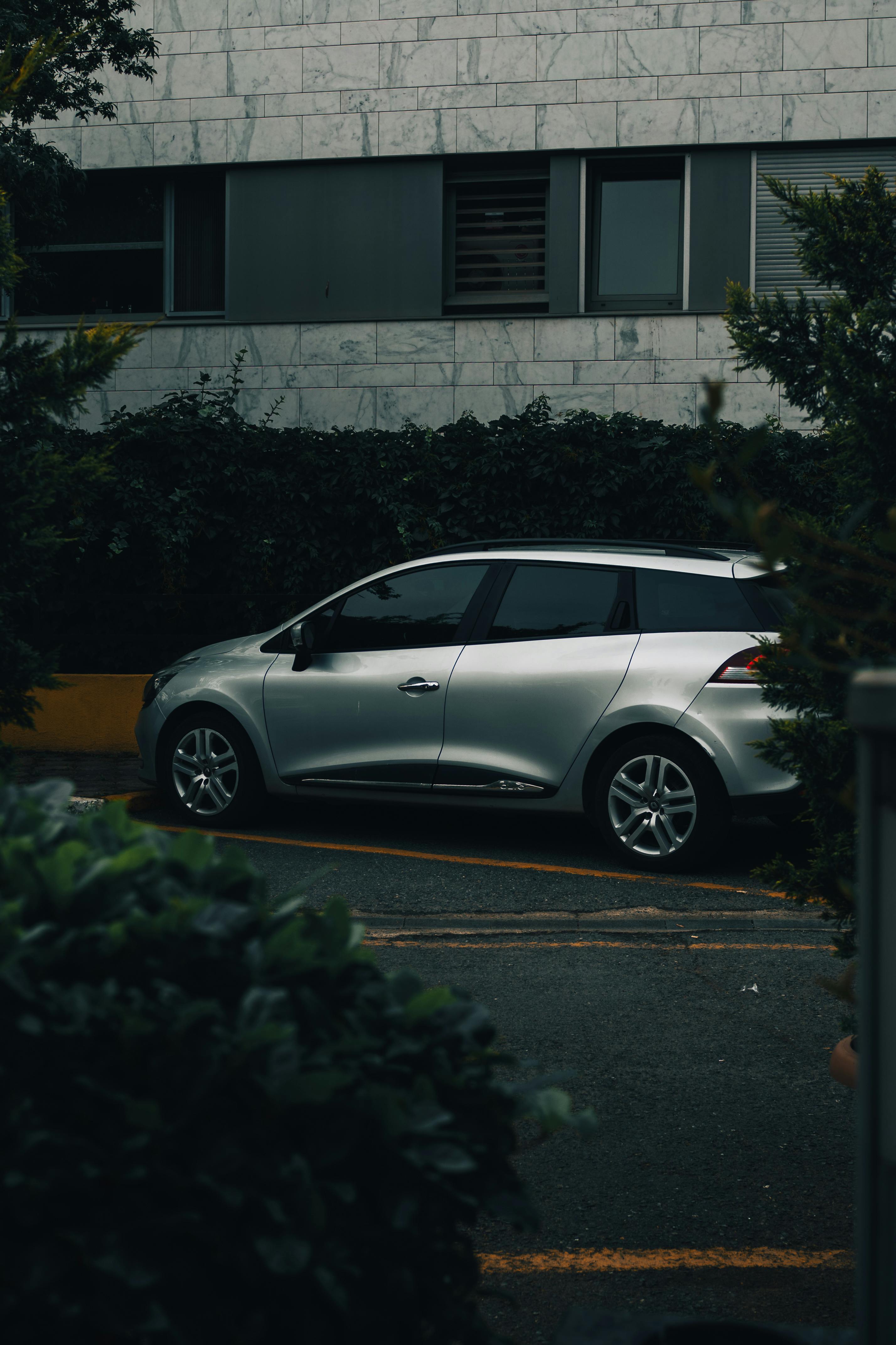 Silver Renault Clio · Free Stock Photo