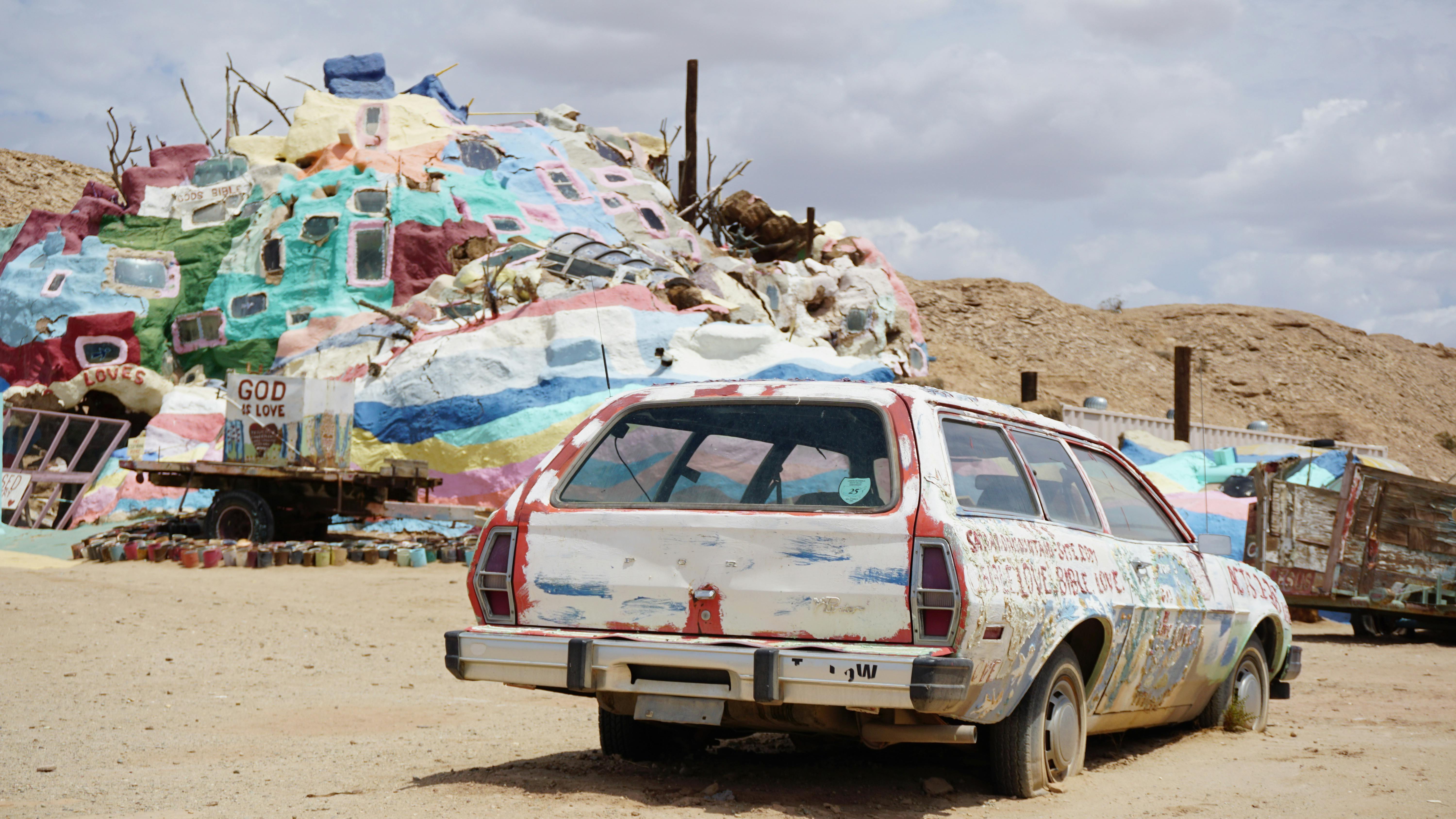 Car Wreckage at Garbage Dump · Free Stock Photo