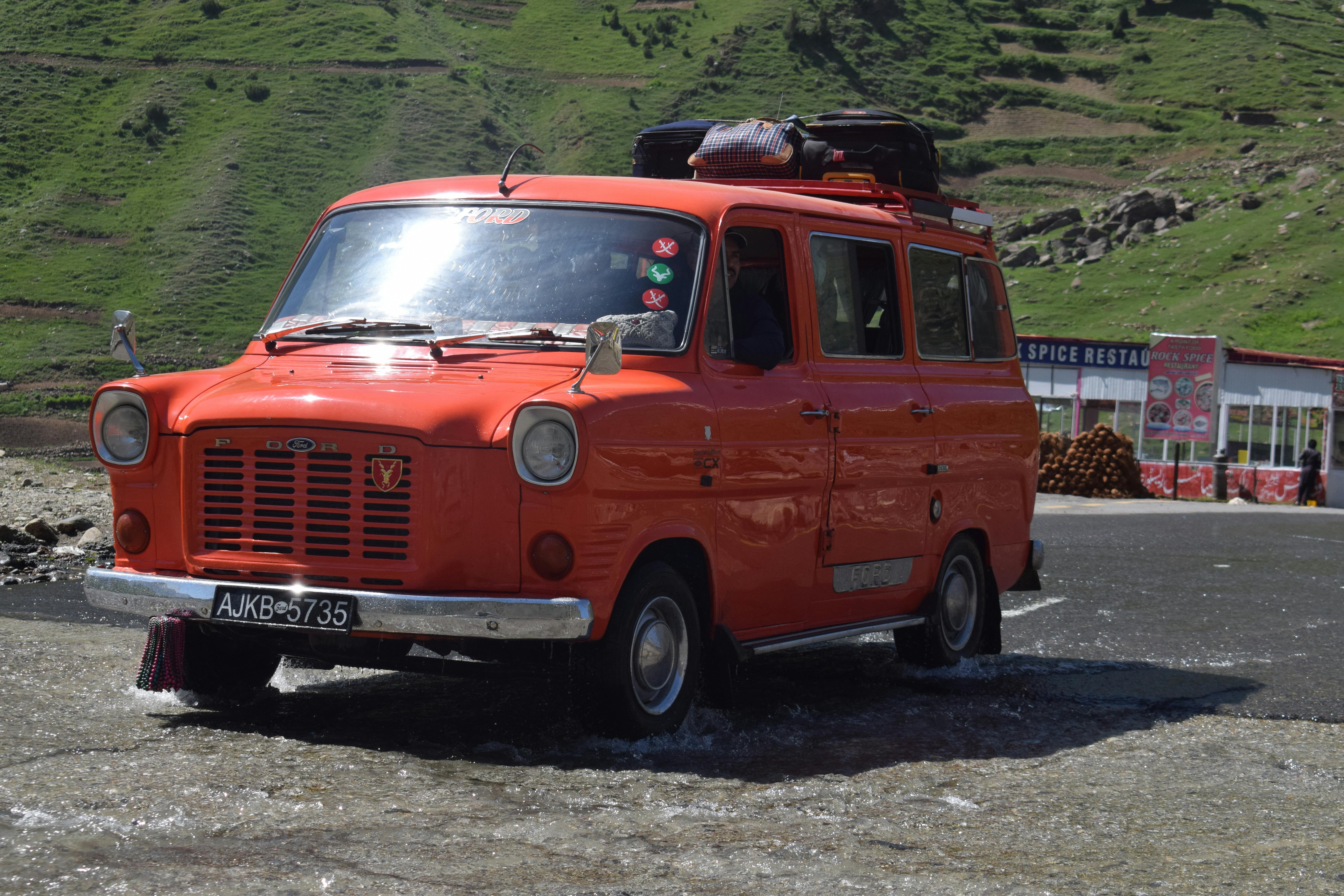 Red Vintage Van · Free Stock Photo