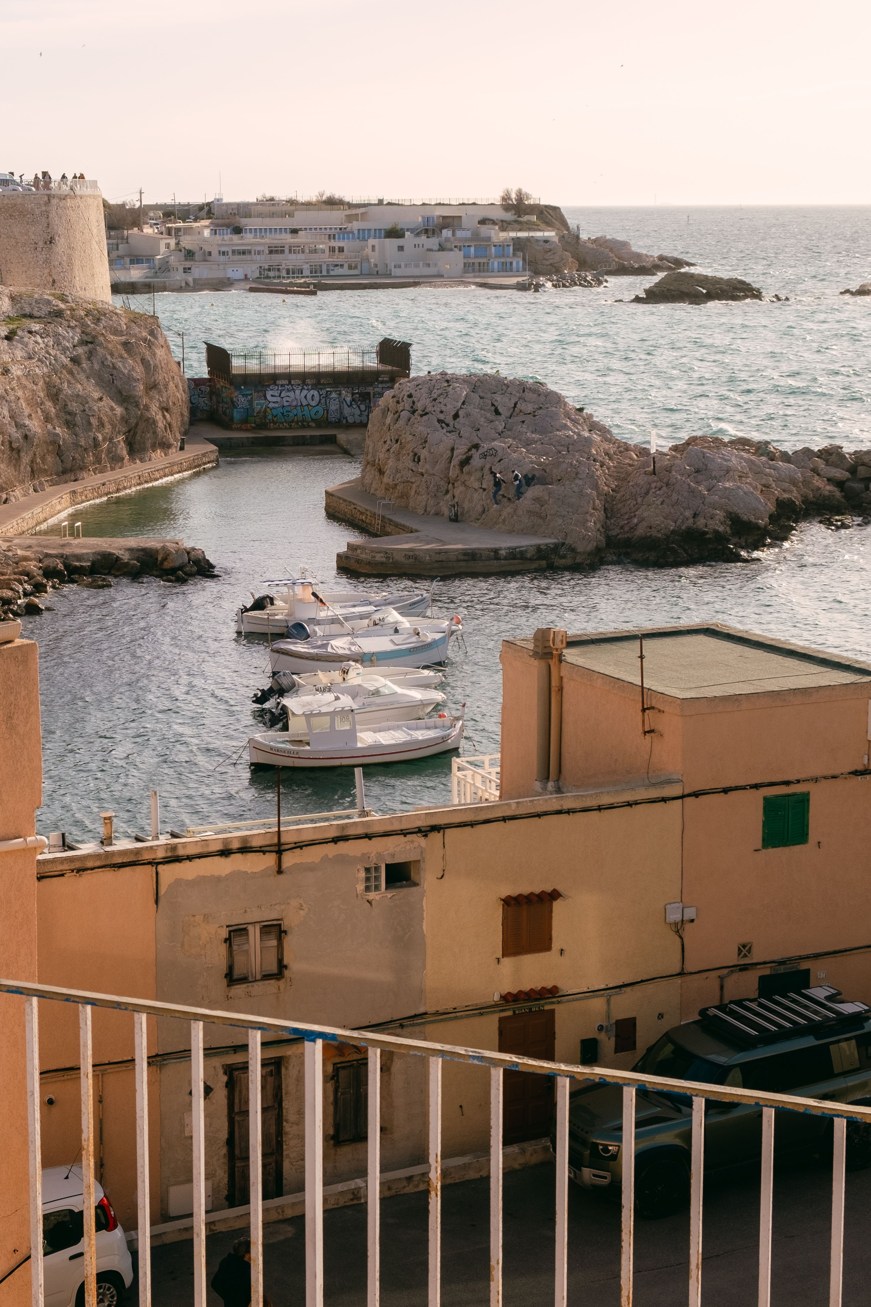 High Angle View of Marseille City and Sea · Free Stock Photo