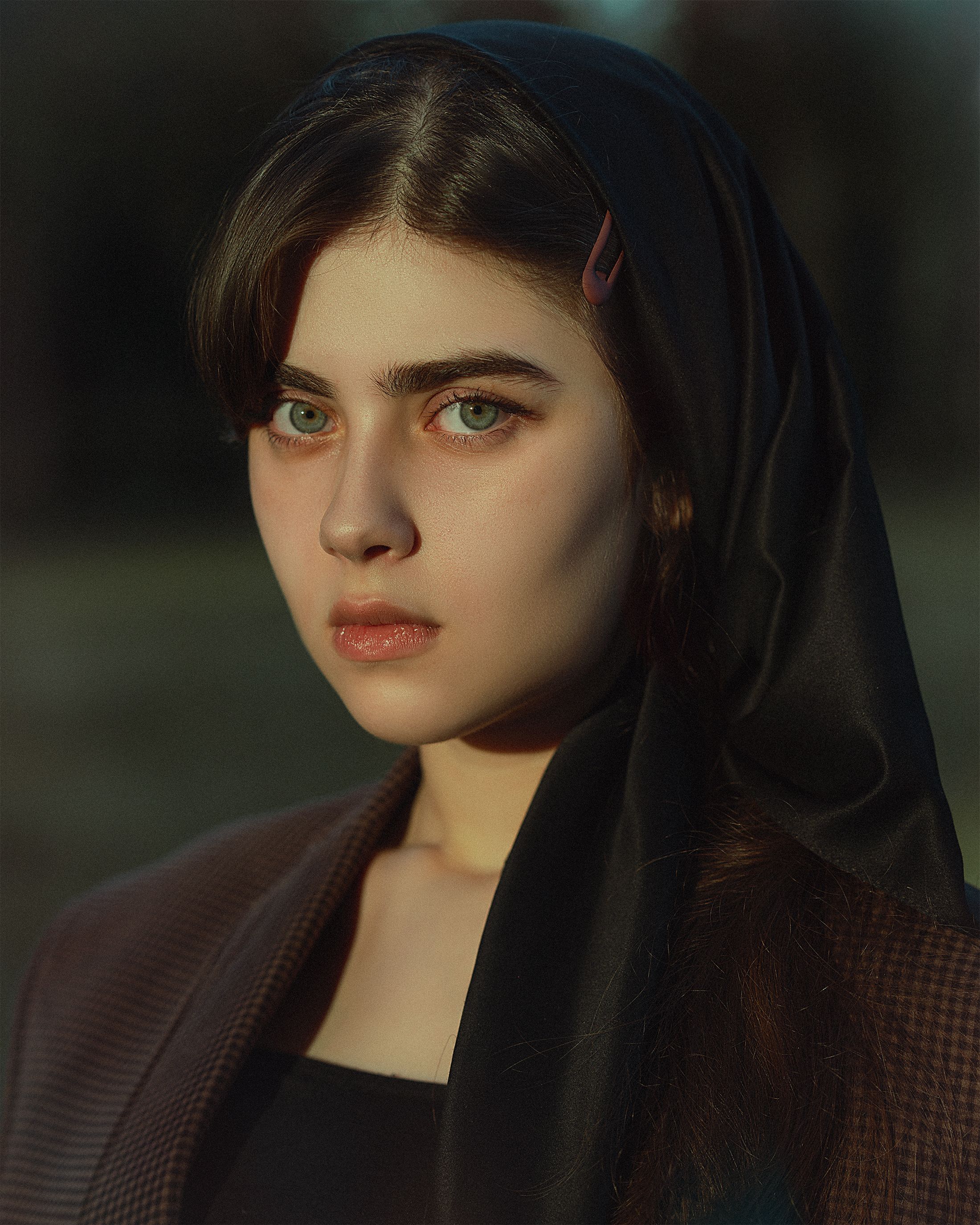 Portrait of Woman in Shawl · Free Stock Photo