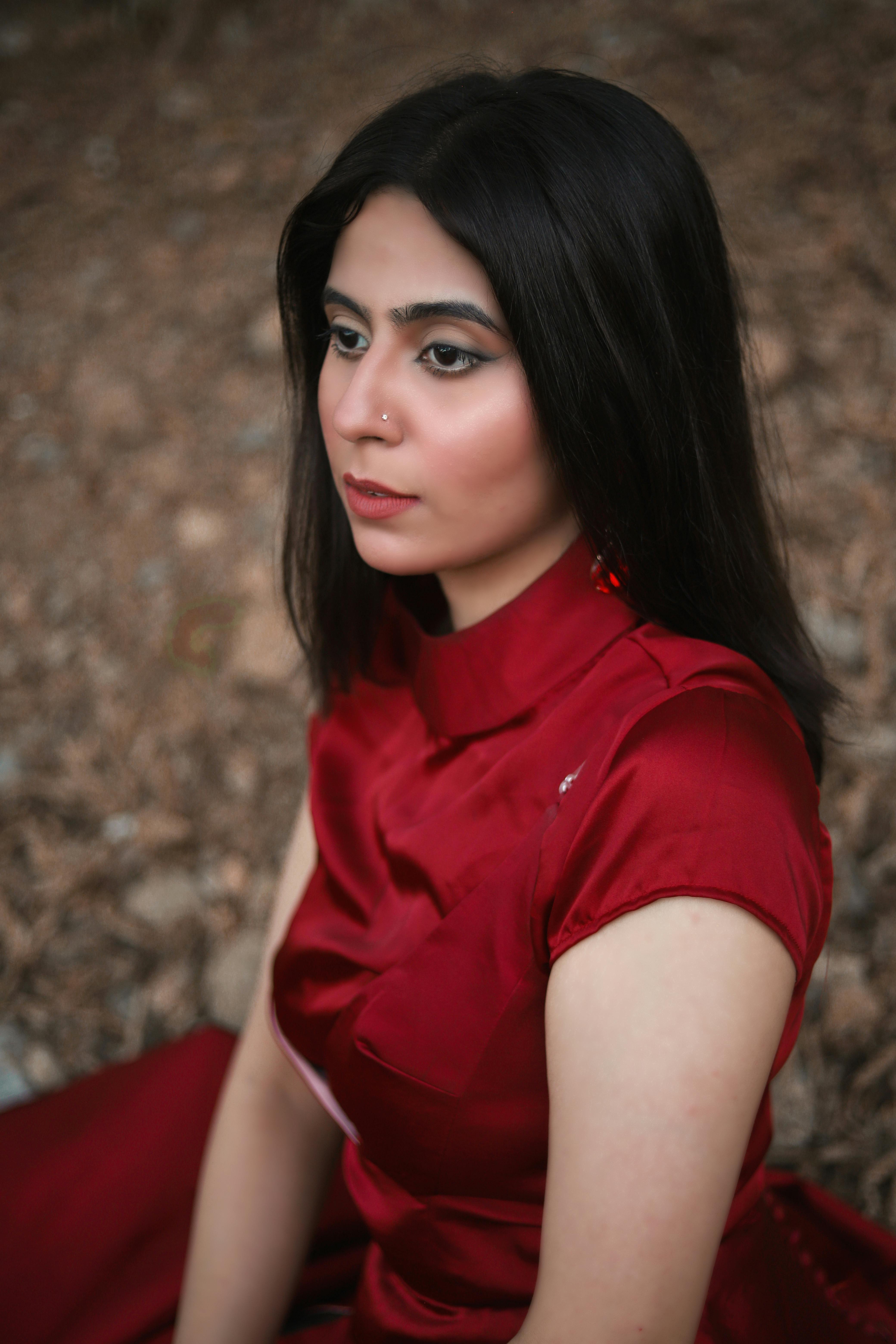 Woman in Red Dress · Free Stock Photo