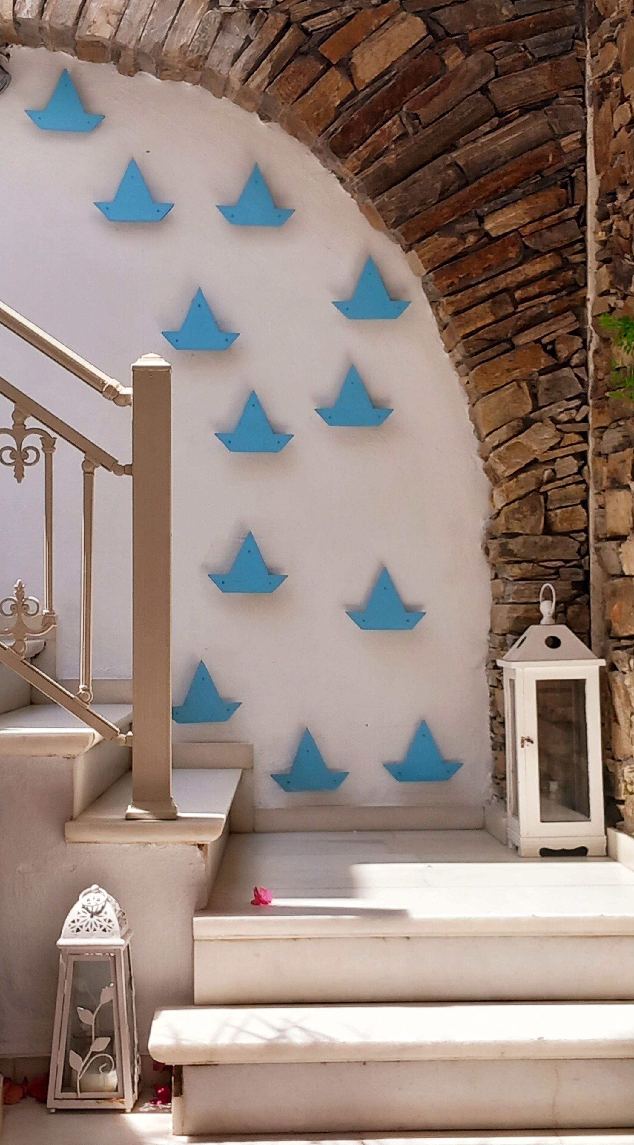 Decorated Wall over Stairs · Free Stock Photo