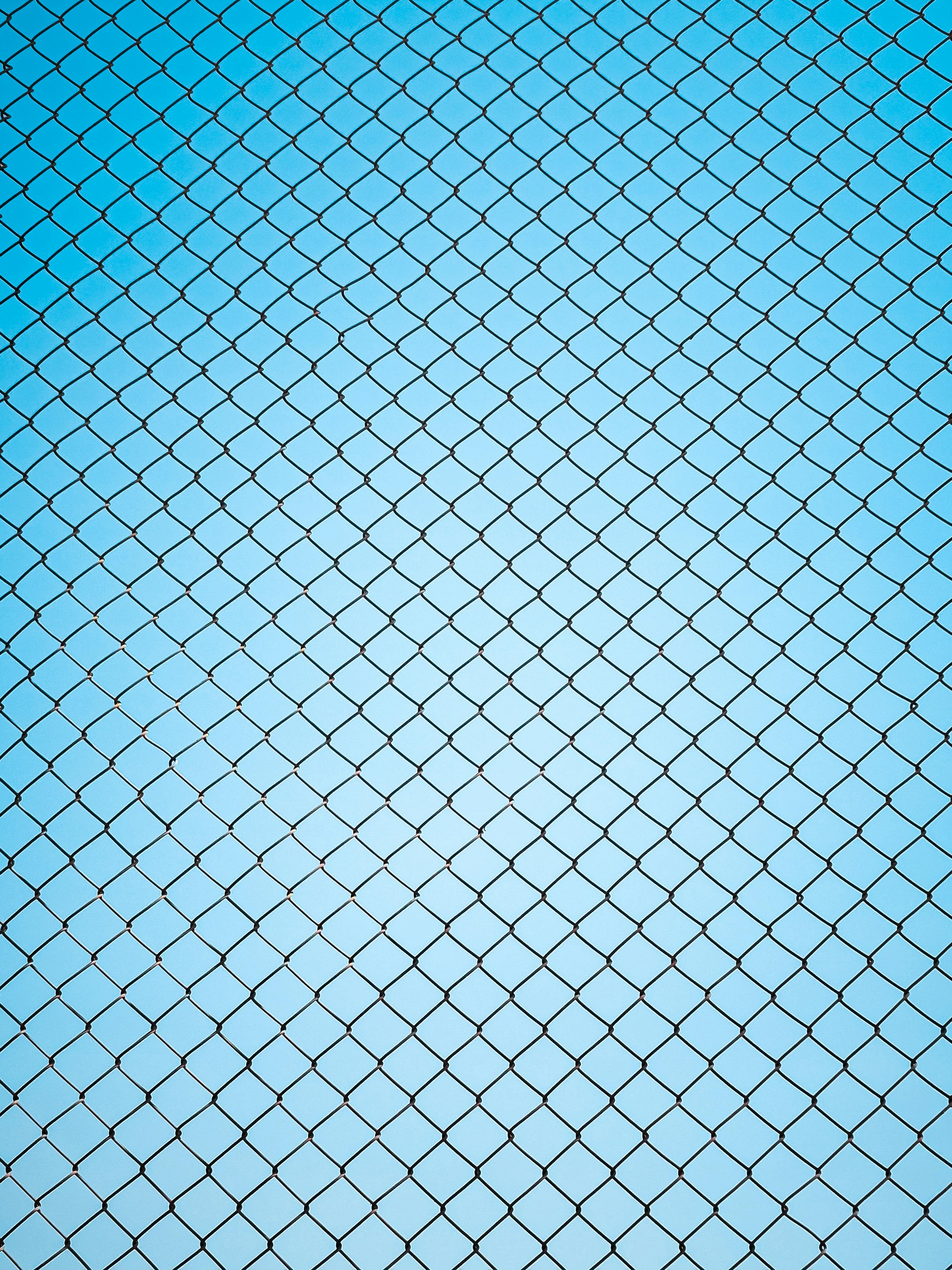 Blue Sky Seen through Metal Mesh · Free Stock Photo
