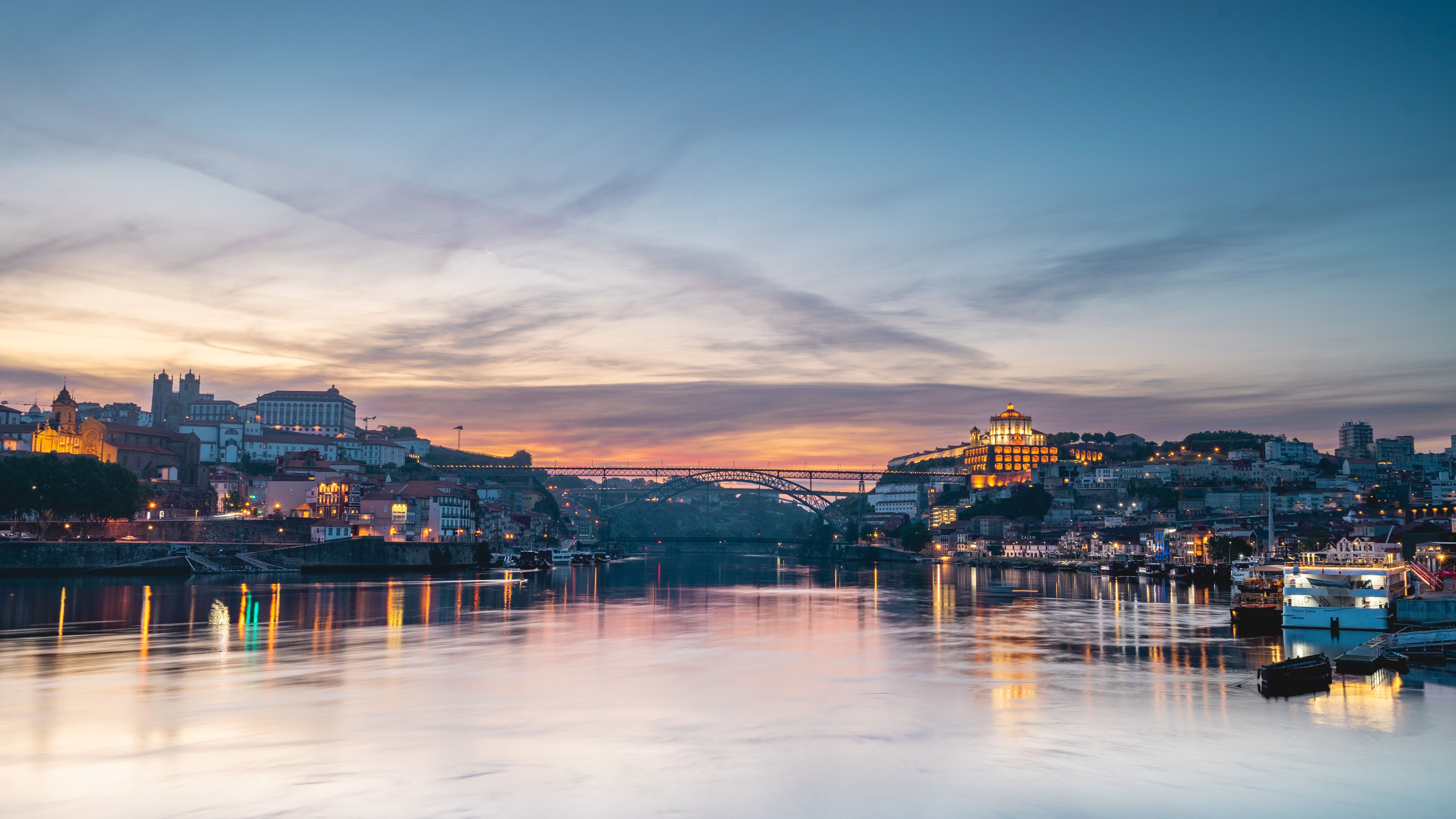 Viewpoint trom the city of porto during sunrise, Porto, Portugal june ...