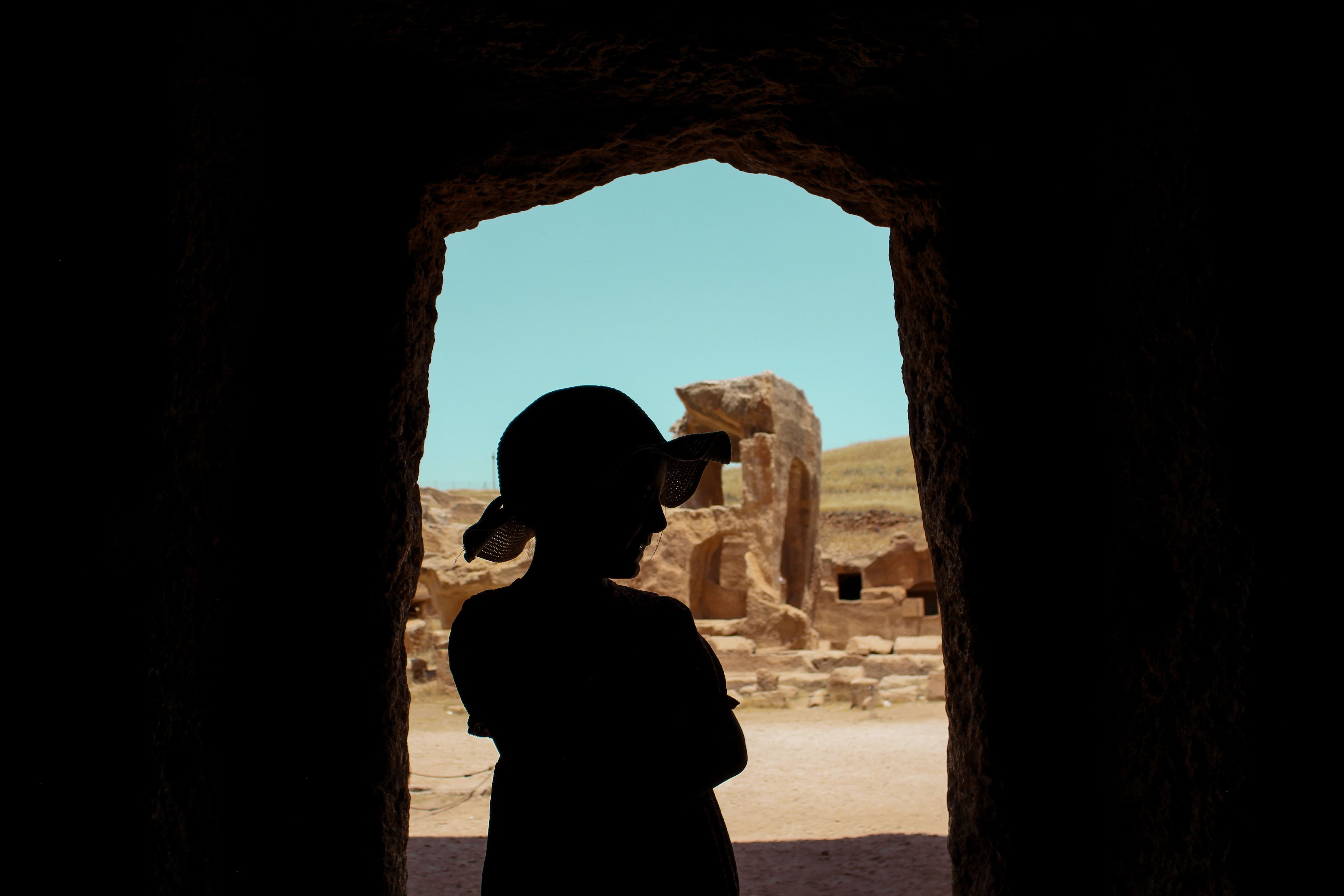 People Walking near Ancient Ruins · Free Stock Photo