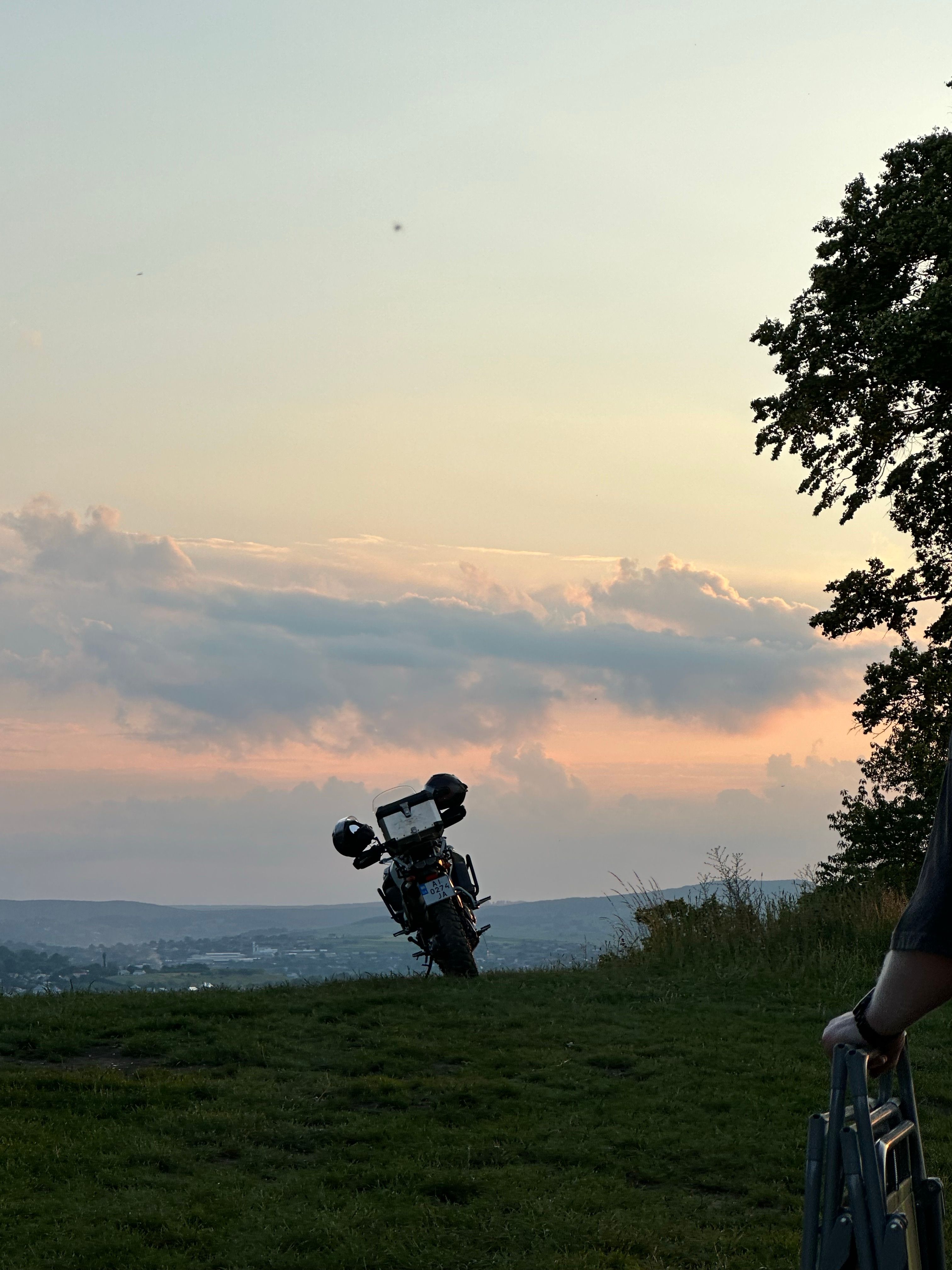 Motorcycle at Dawn · Free Stock Photo