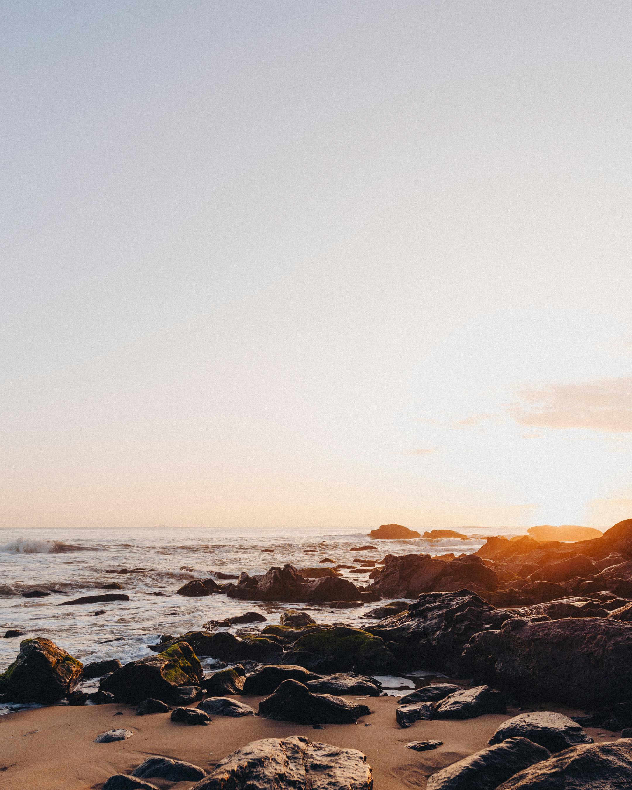 Rocks in Sandy Beach · Free Stock Photo