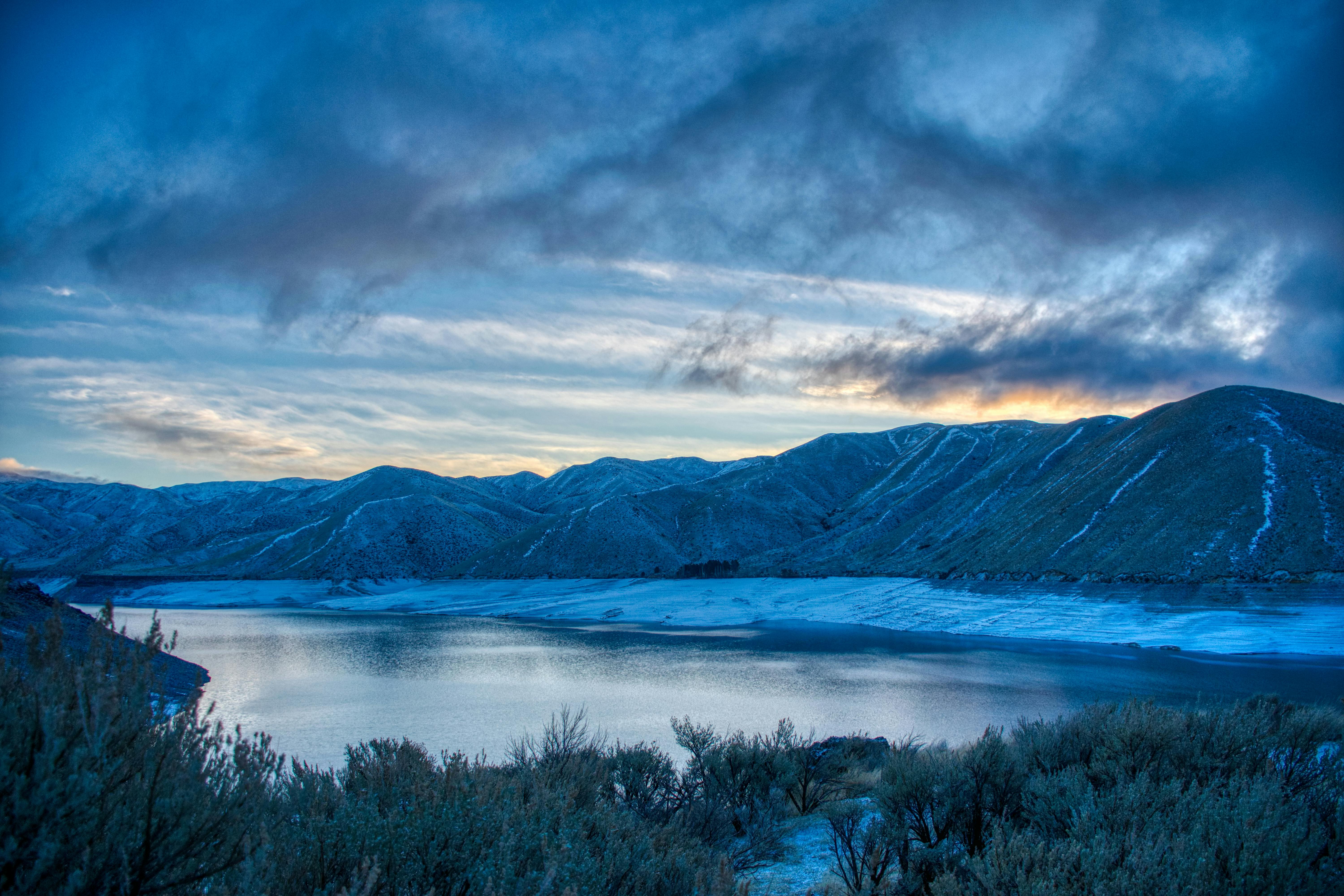 Lake Surrounded With Mountain · Free Stock Photo