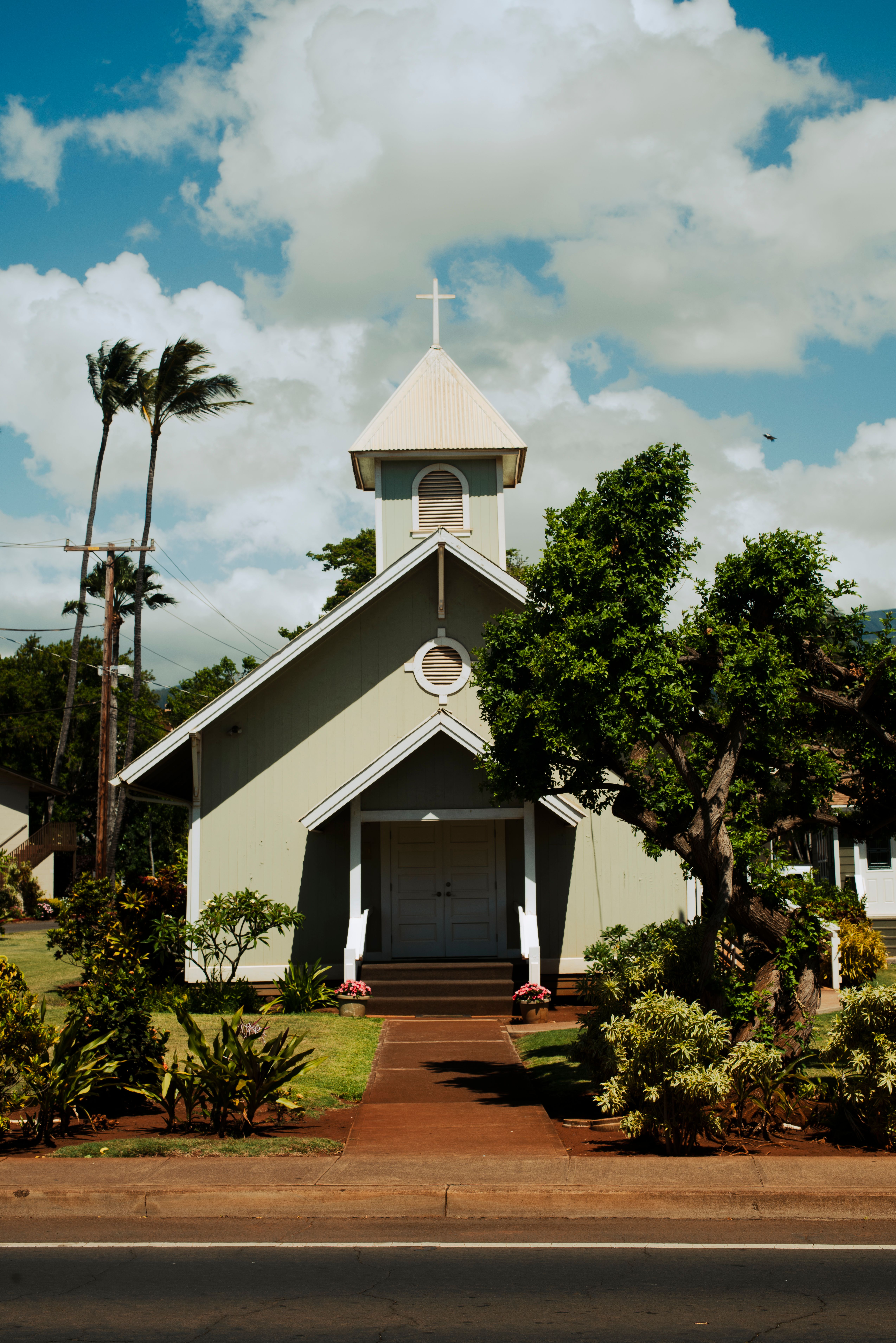 View of the Lahuiokalani Kaanapali Congregational Church, Napili ...