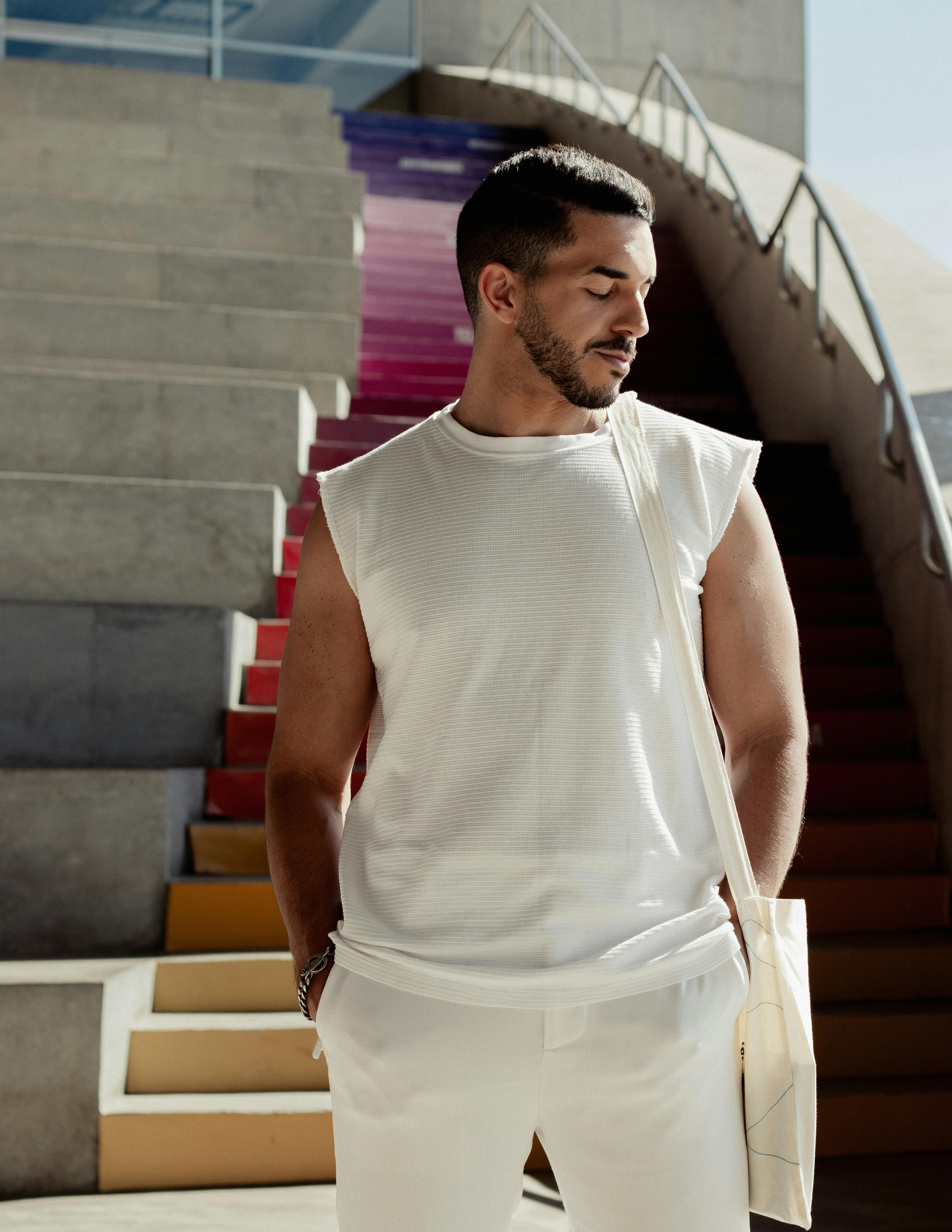 Man in White Tank Top · Free Stock Photo