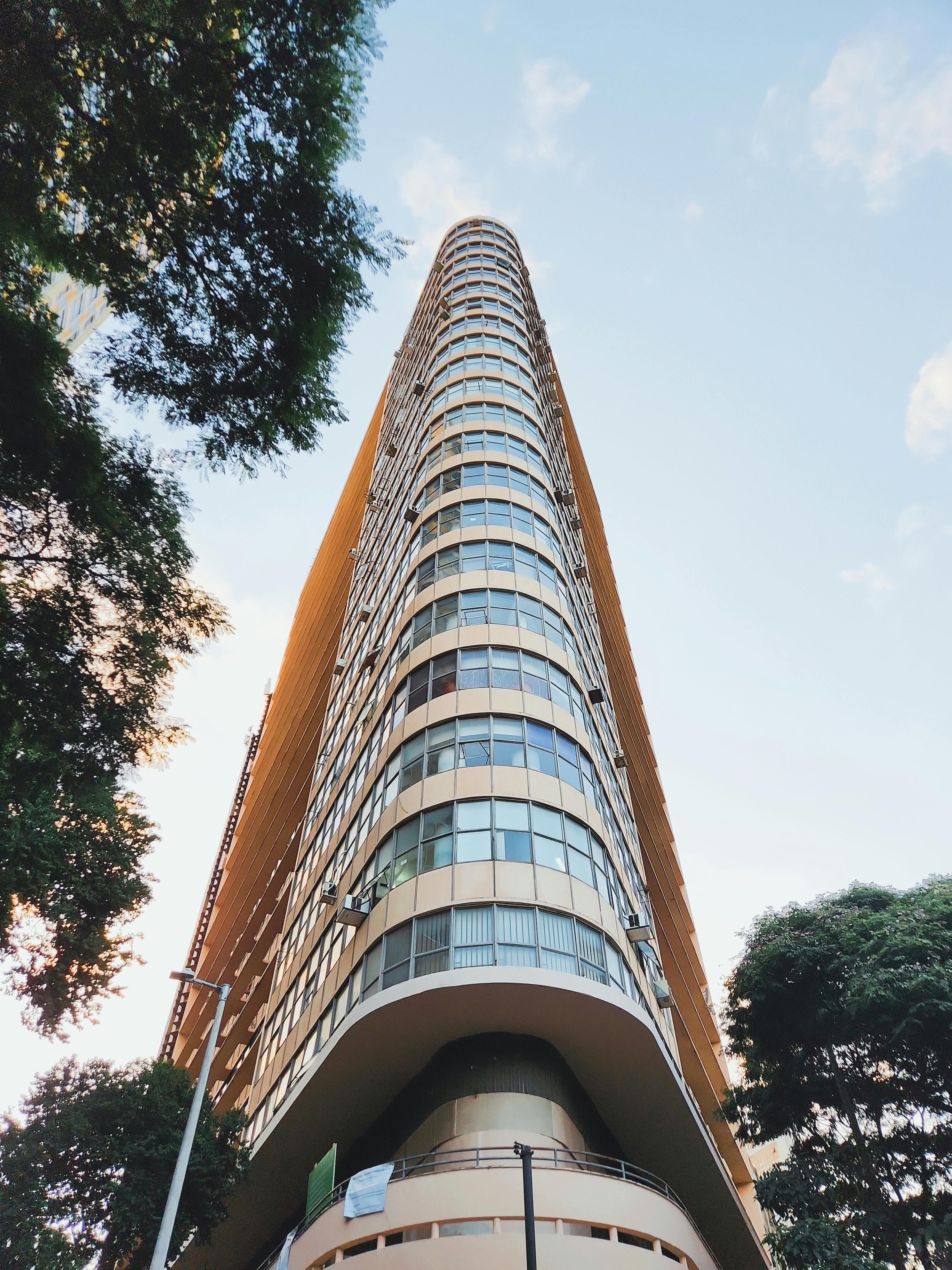 Modern Triangle-Shaped High-Rise Building · Free Stock Photo