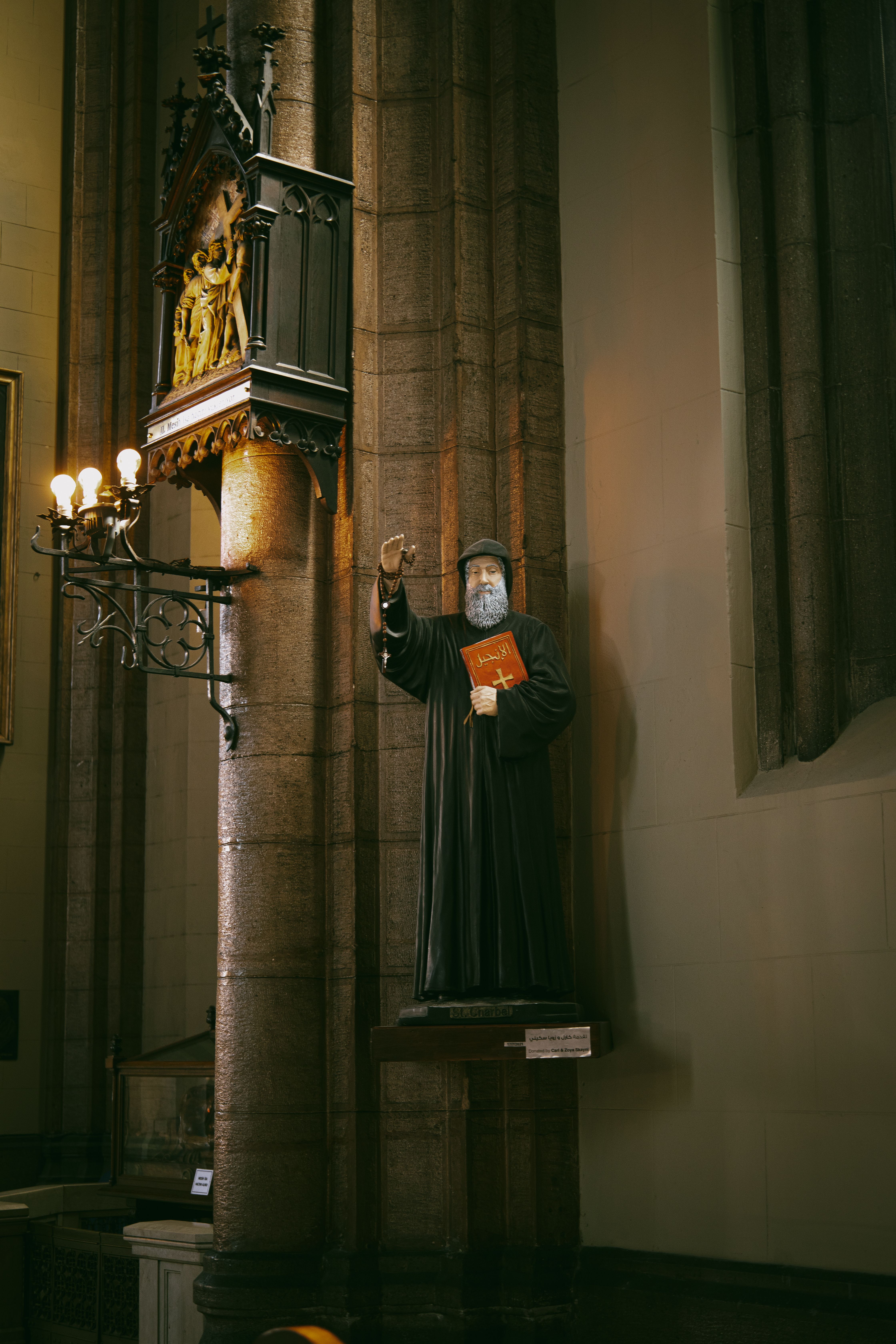 Statue of a Saint inside a Church · Free Stock Photo