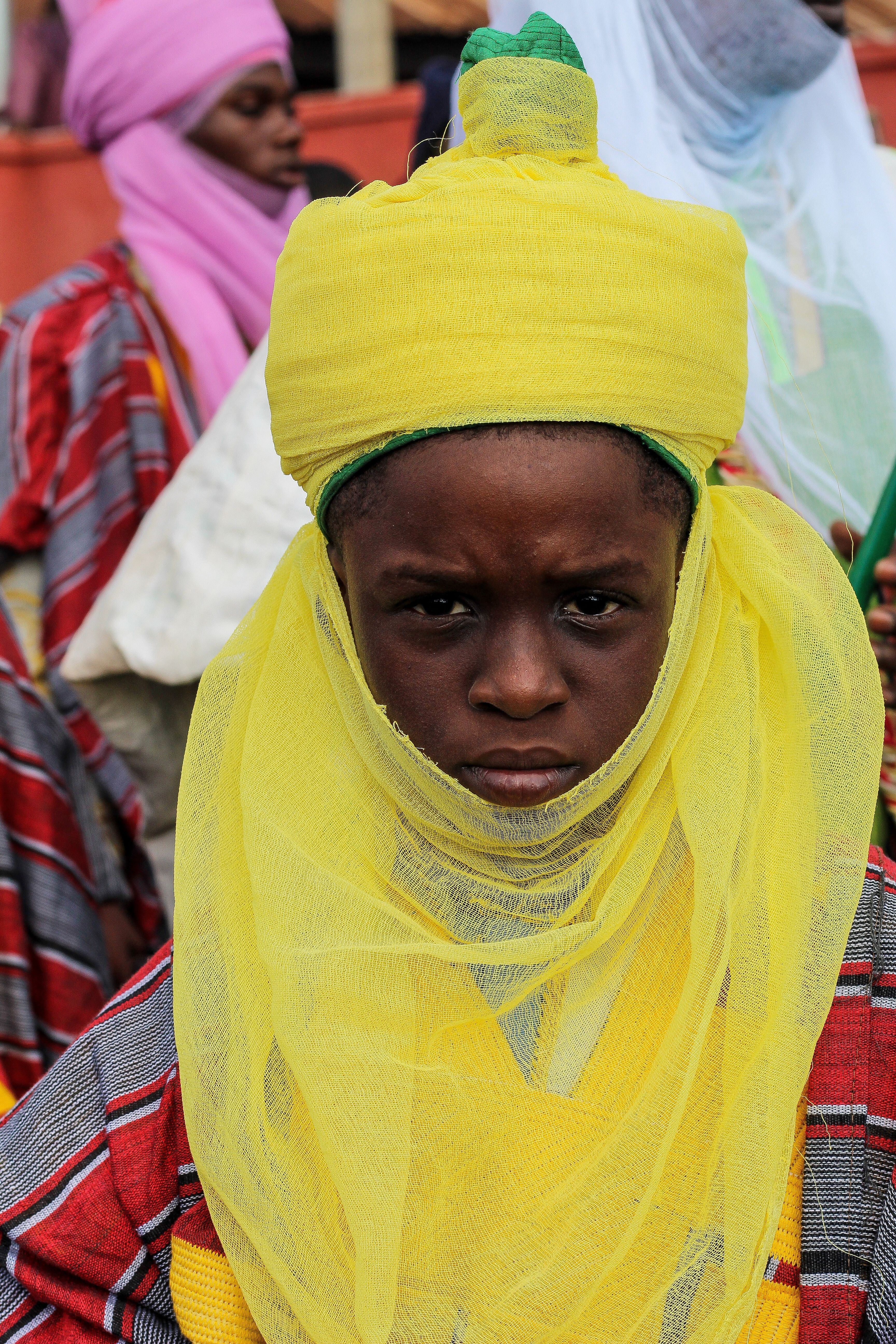 Boy in Yellow Turban · Free Stock Photo