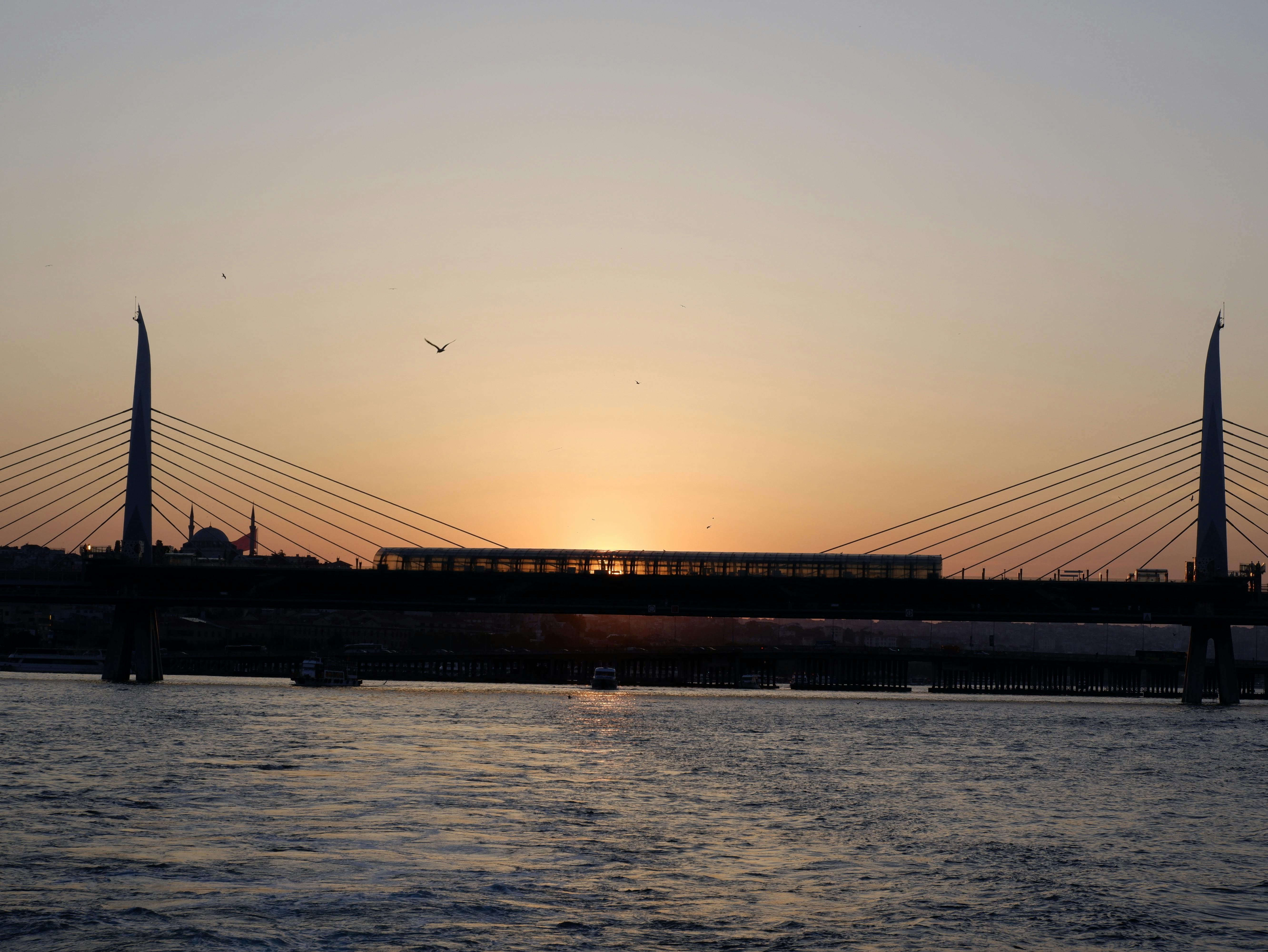 Golden Horn Bridge at Dusk · Free Stock Photo