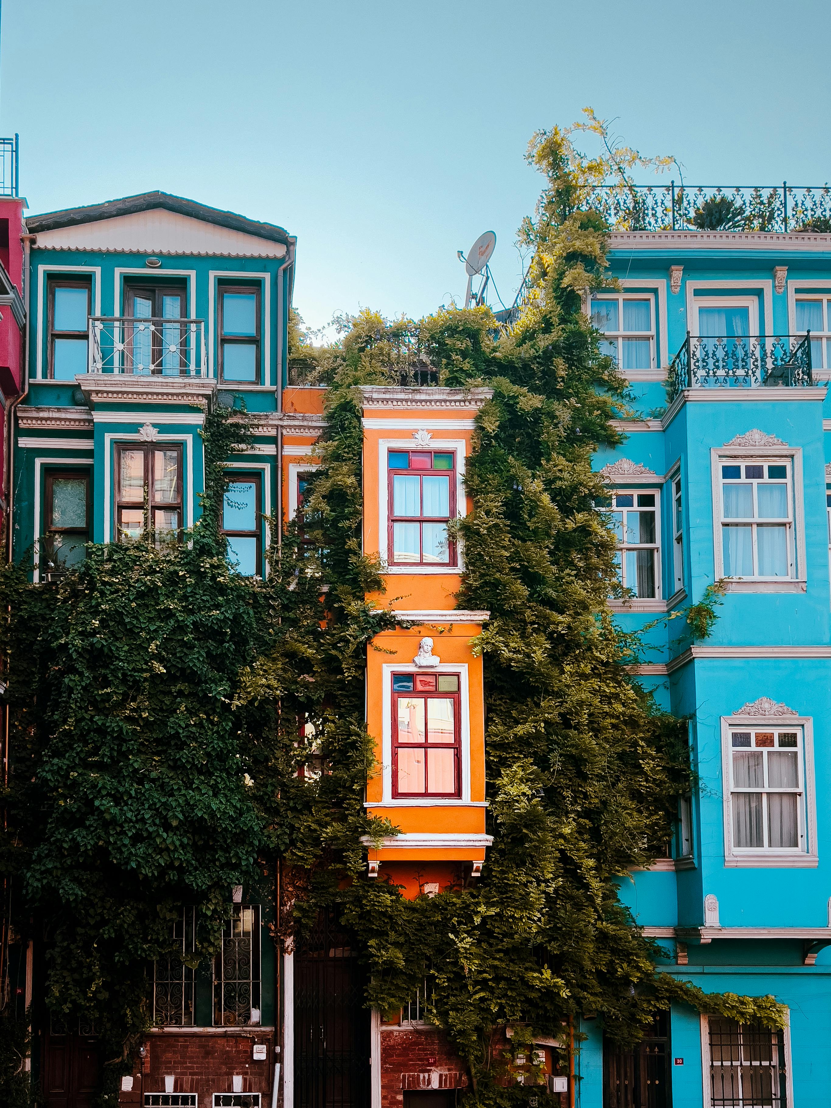 Traditional Colored Turkish House · Free Stock Photo