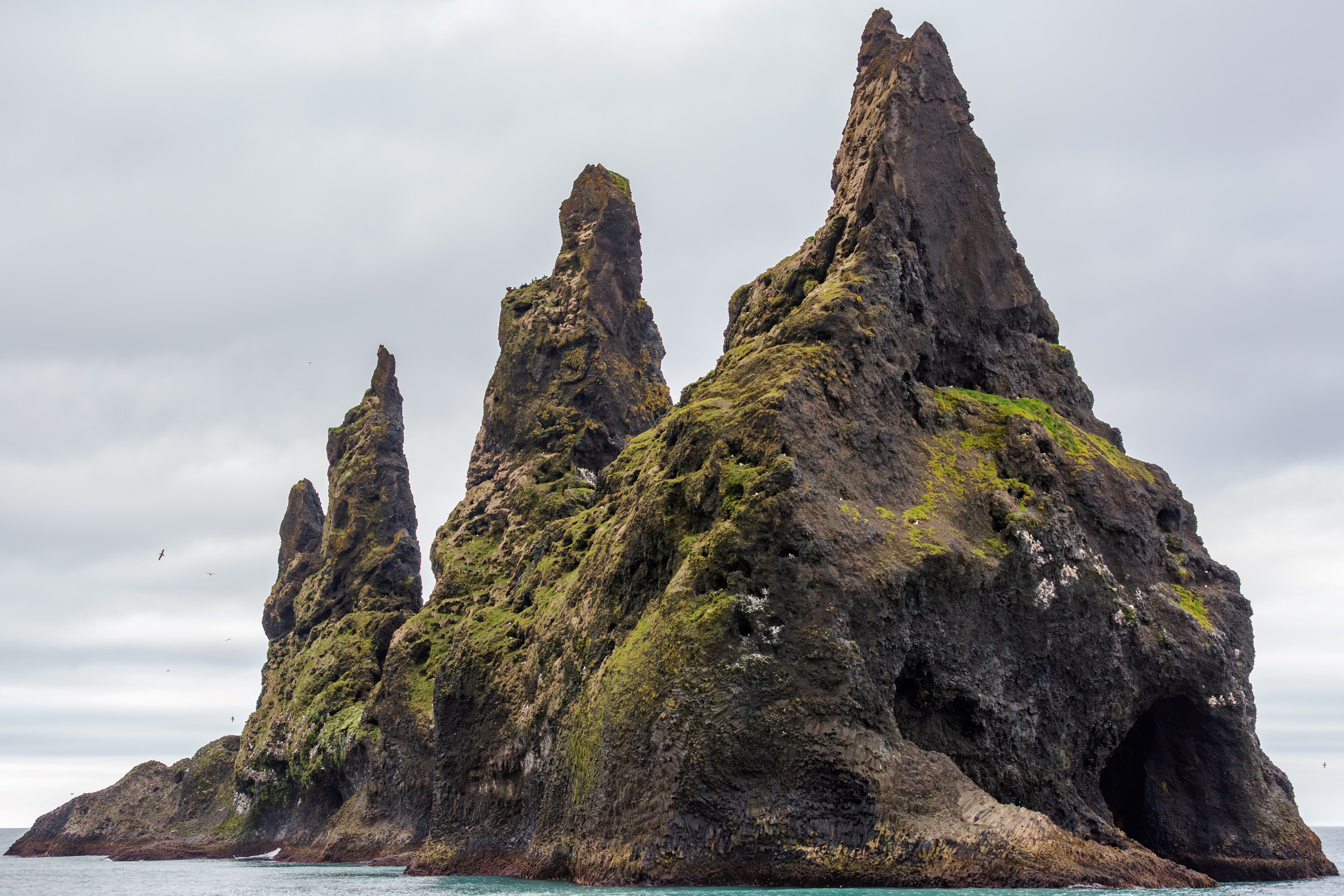 Reynisdrangar Sea Stacks on the Shore in Iceland · Free Stock Photo