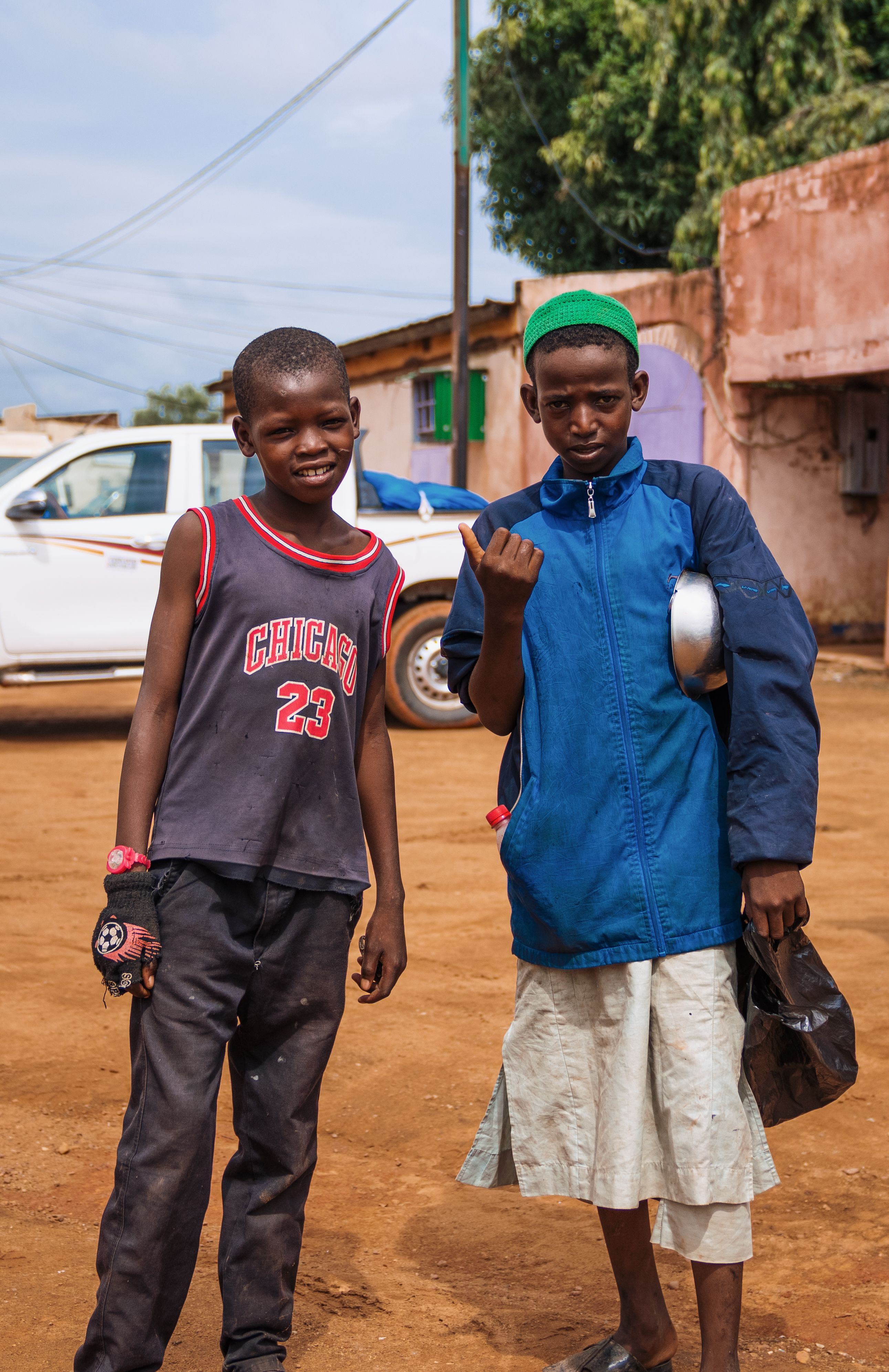 Boys Posing Together in Village · Free Stock Photo