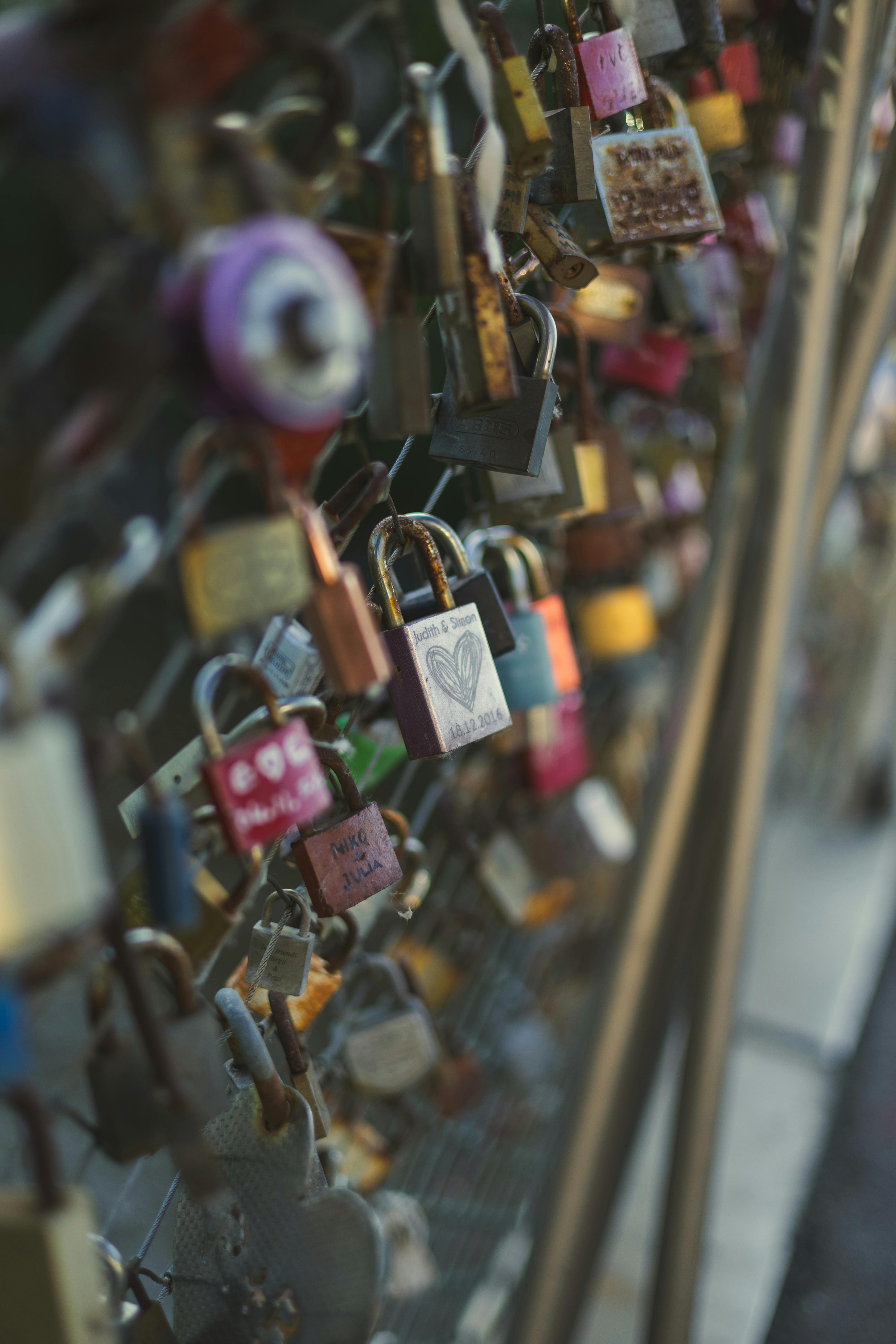 Red Brown Wishing Locks during Daytime · Free Stock Photo