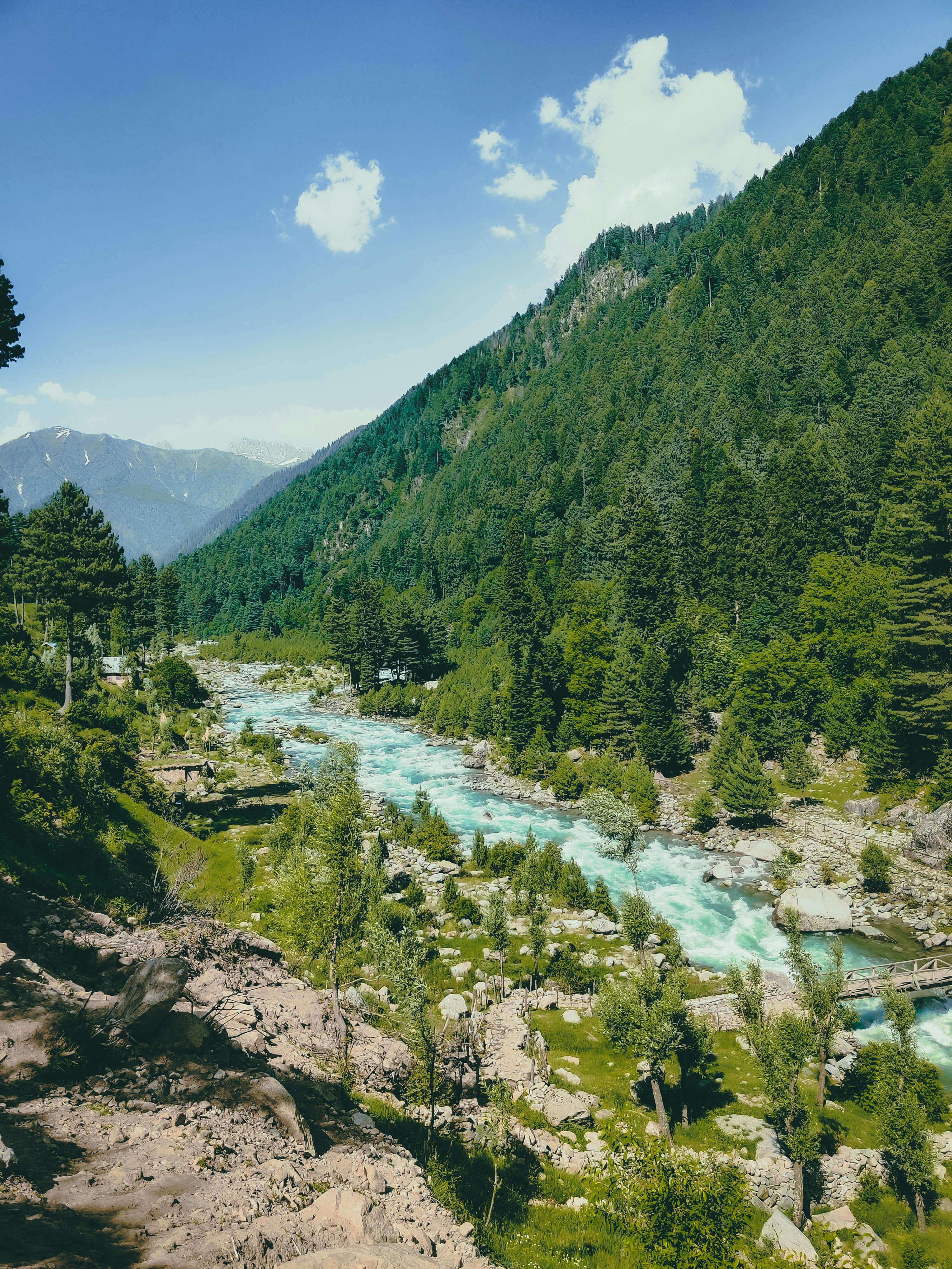 Valley with River · Free Stock Photo