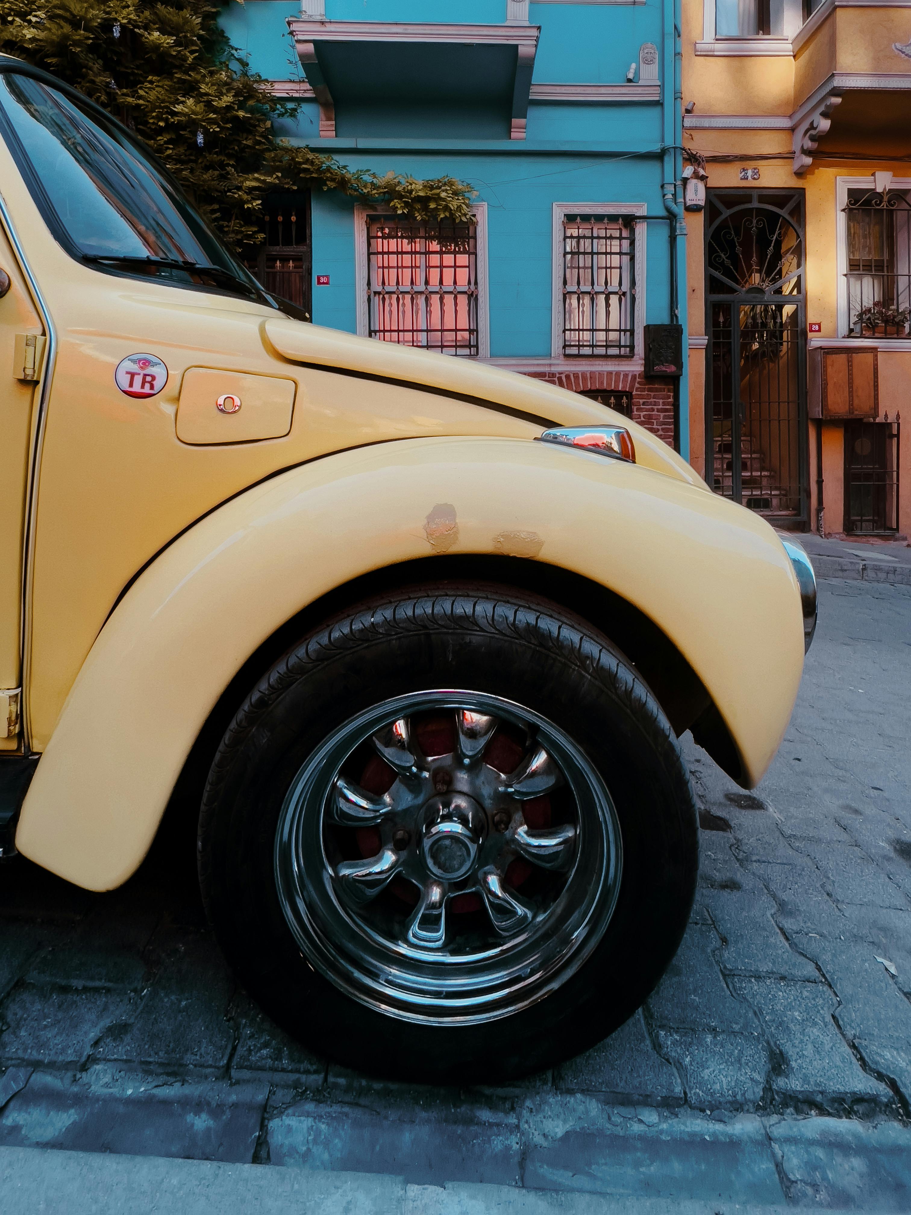 Wheel of Classic Volkswagen Beetle · Free Stock Photo