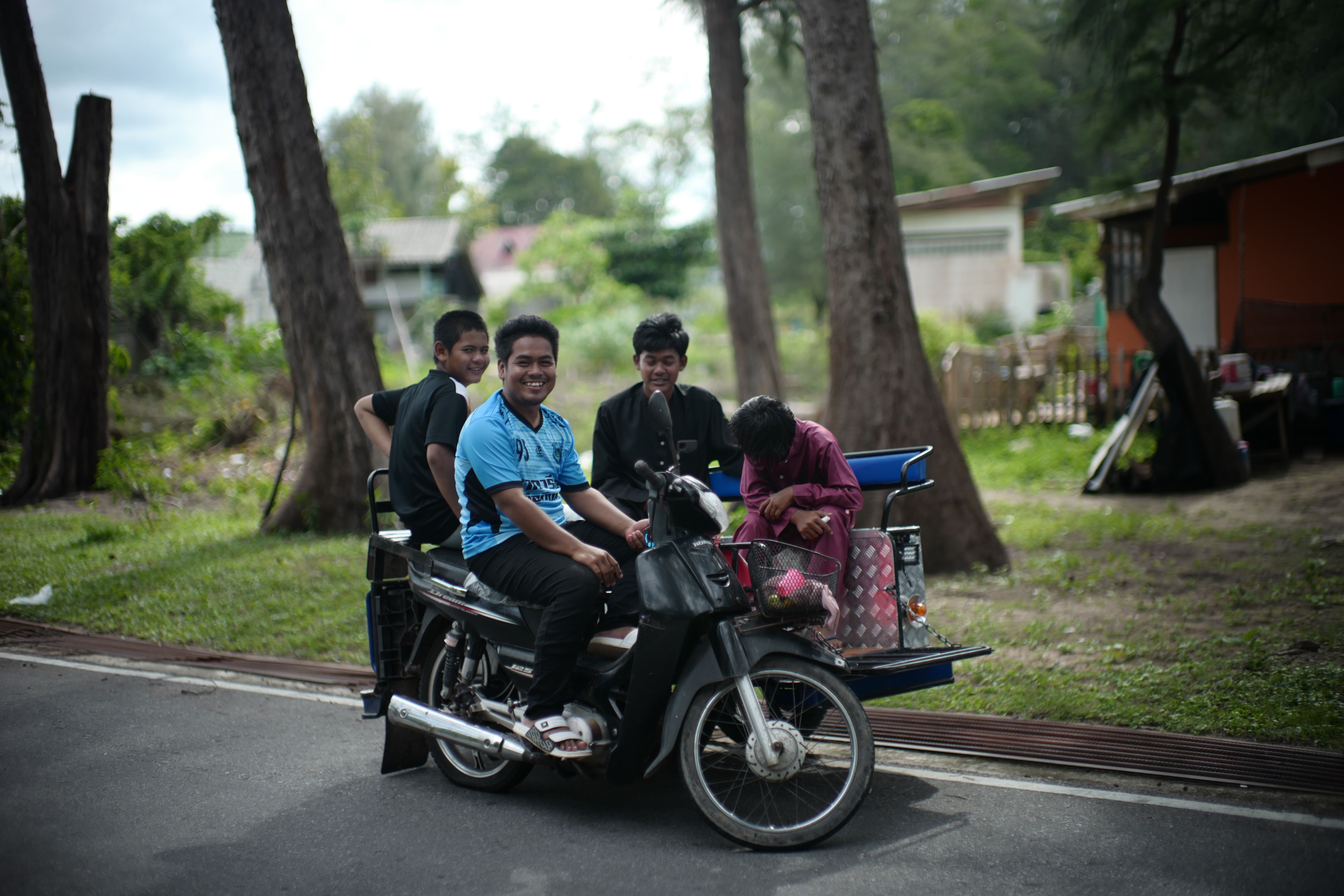 Friends on Motorcycle · Free Stock Photo
