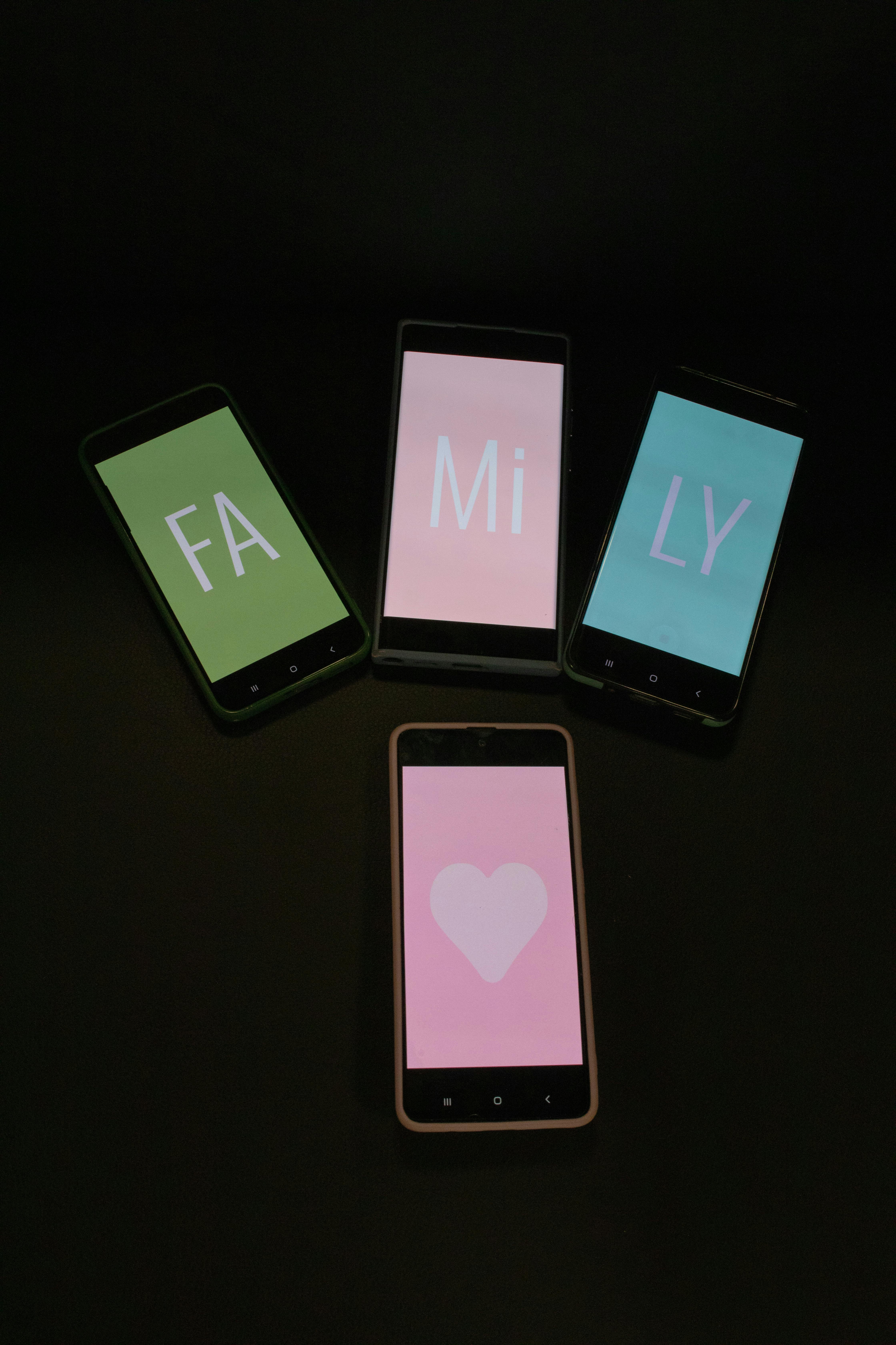 Family Sign in Smartphones Wallpapers · Free Stock Photo