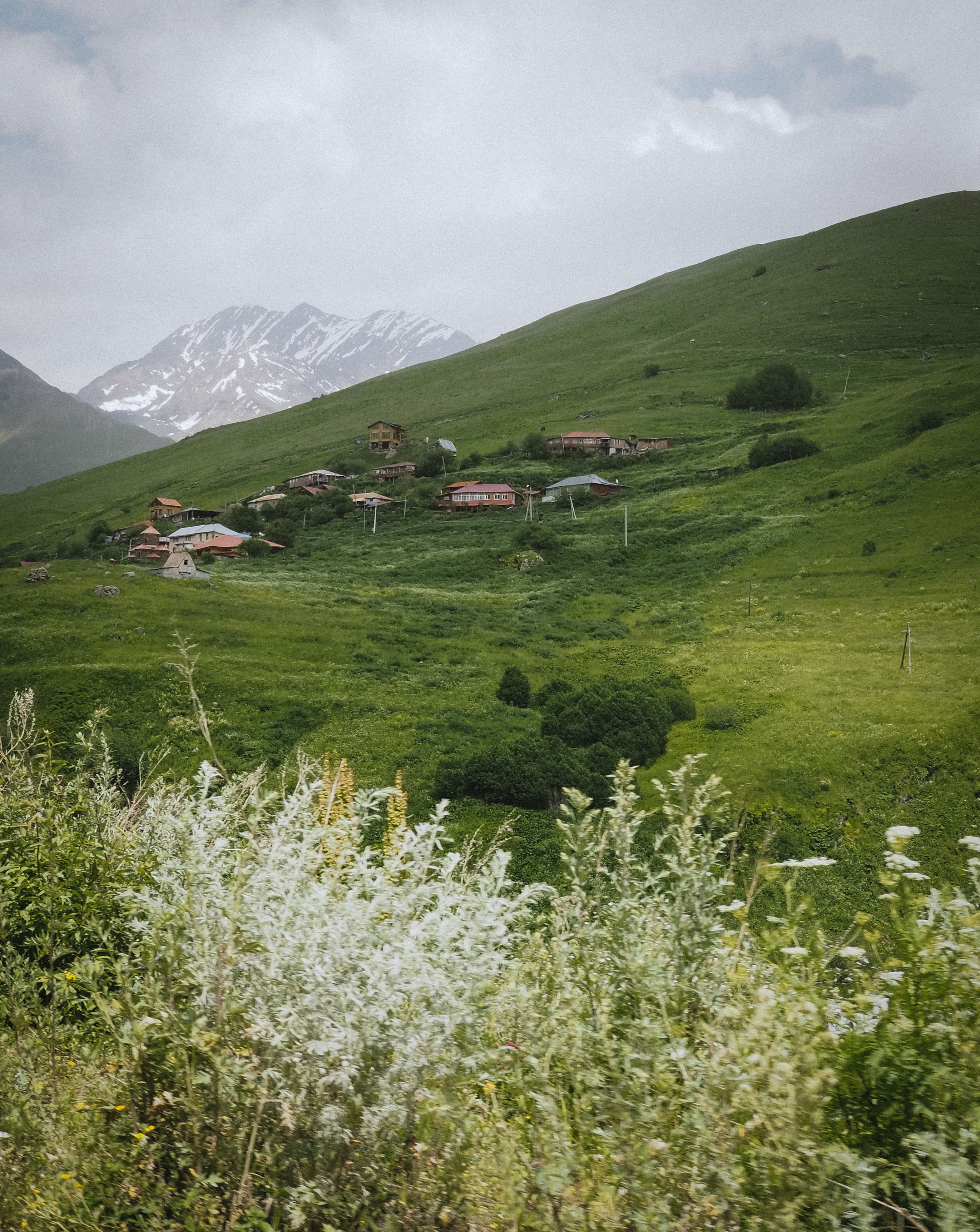 Buildings in a Mountain Valley · Free Stock Photo