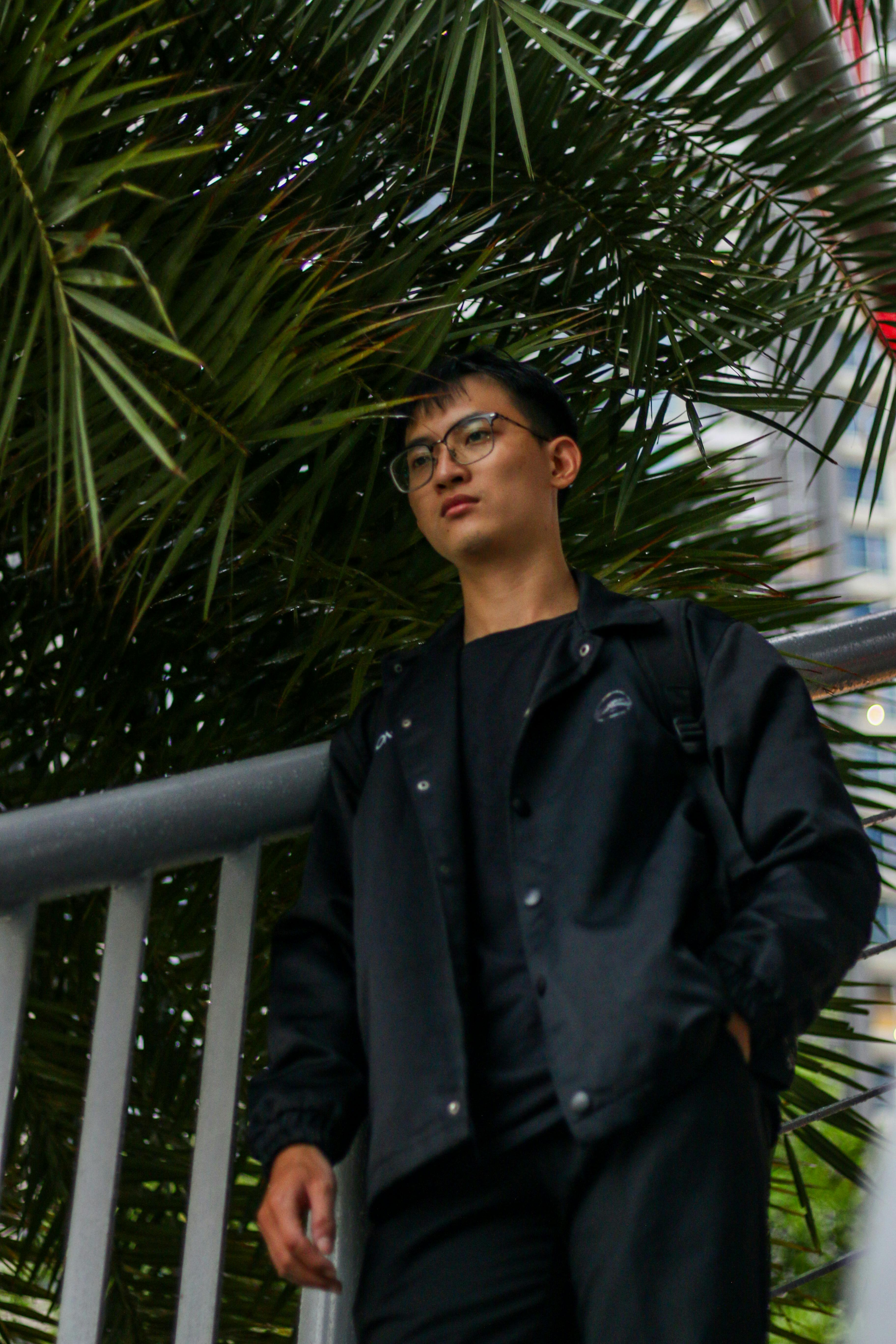 Portrait of a Male Model Wearing an Elegant Black Jacket · Free Stock Photo