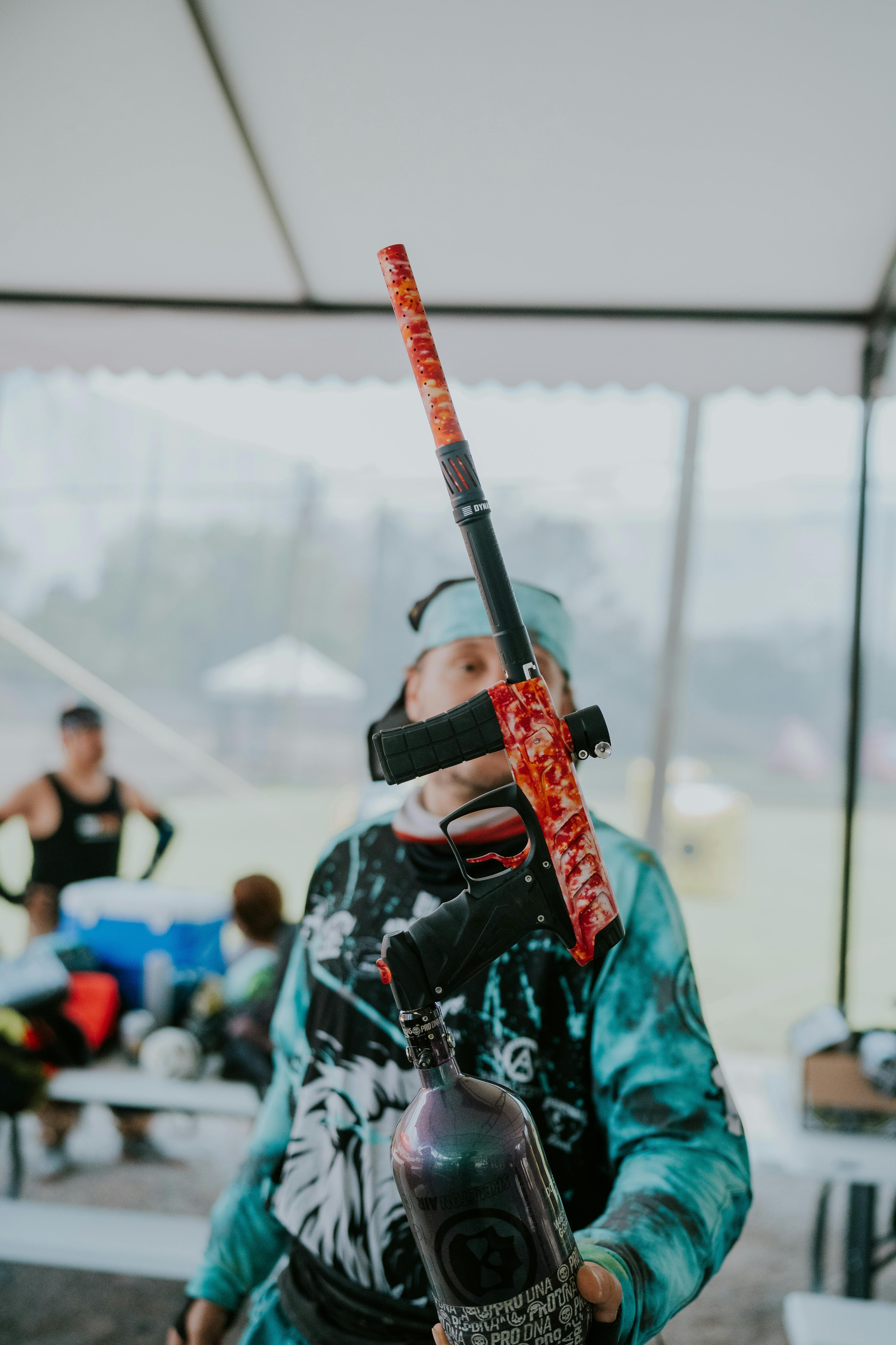 Man with Paintball Rifle · Free Stock Photo