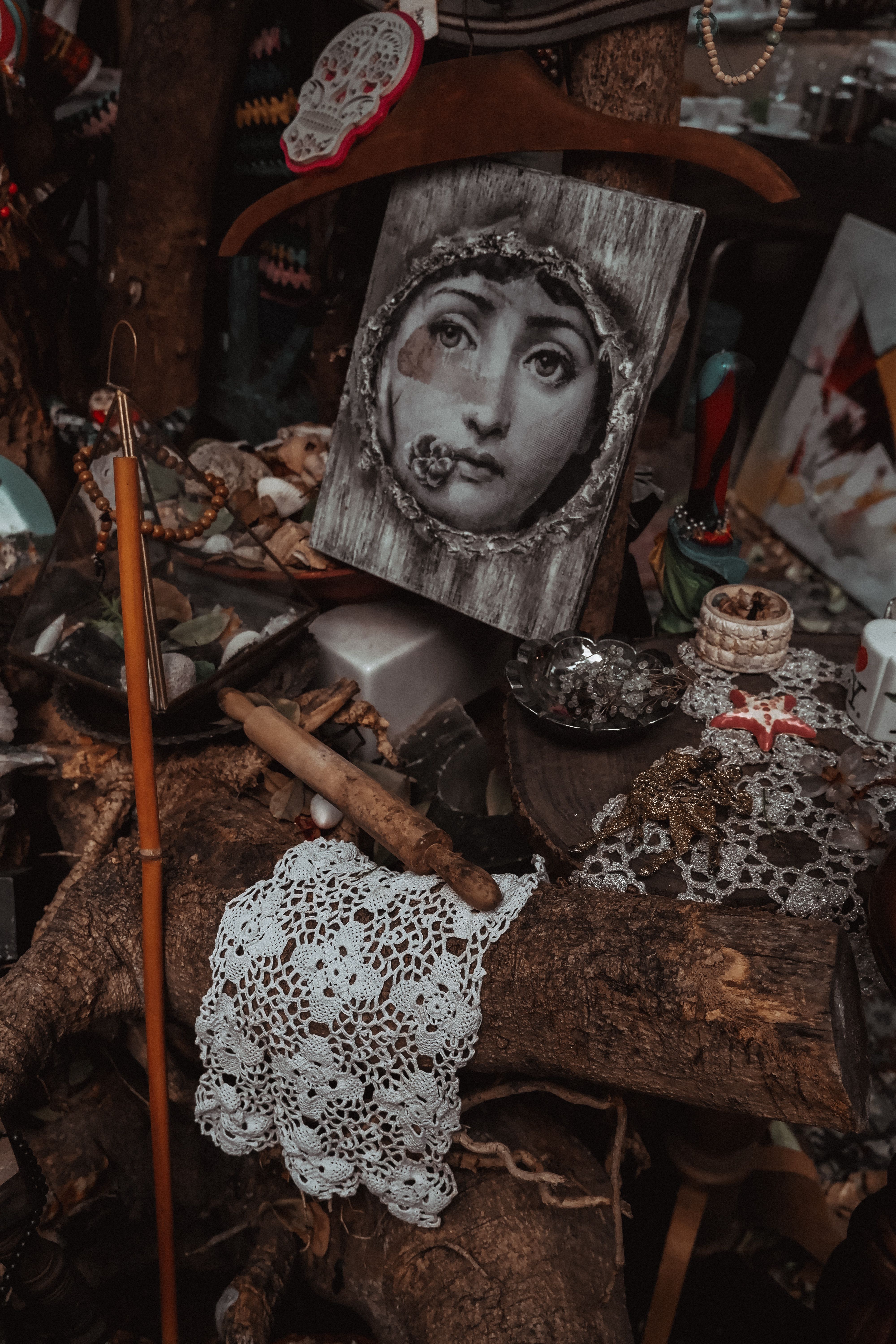Handmade Art on Messy Table · Free Stock Photo