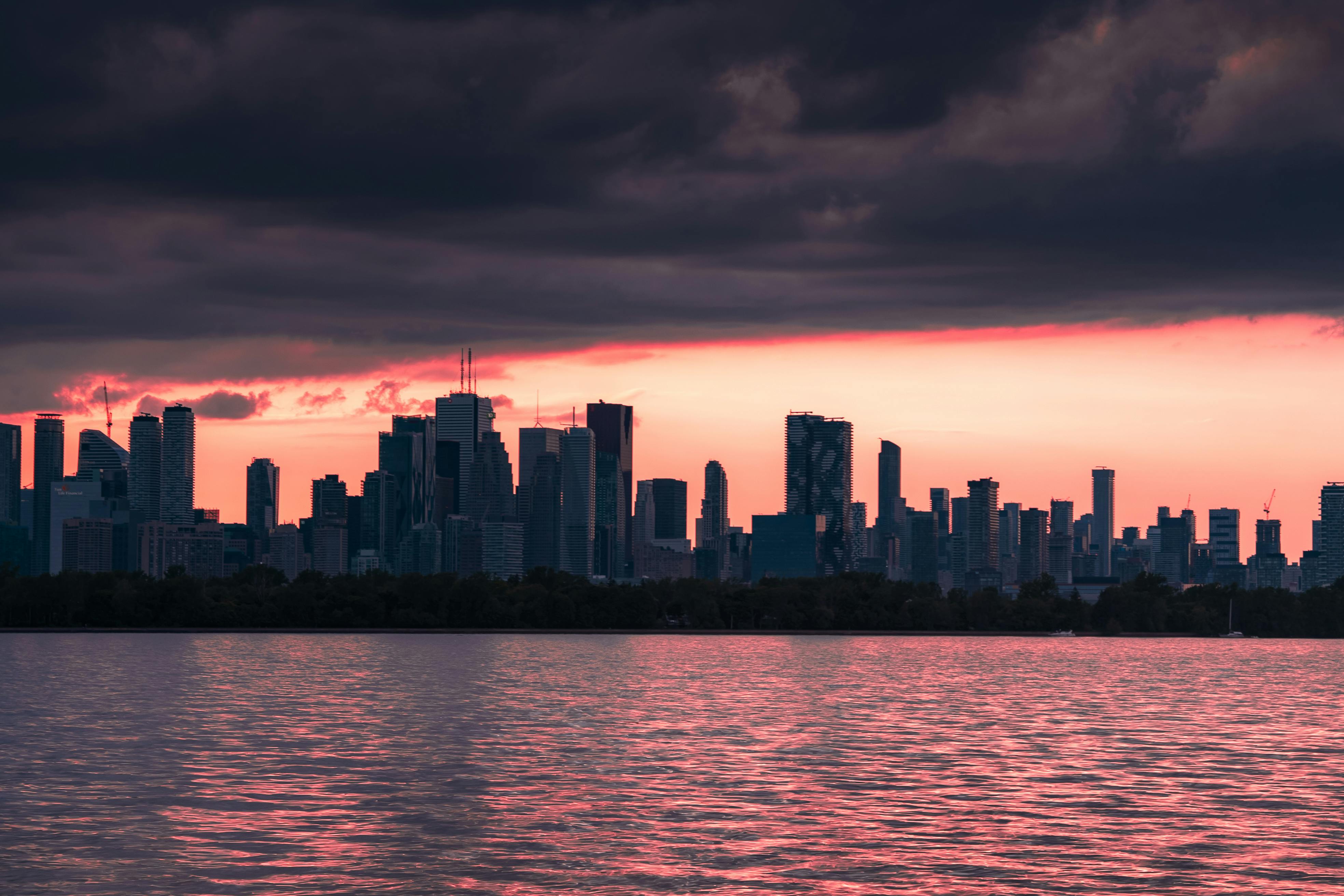 Landscape Photography of a City during Sunset · Free Stock Photo