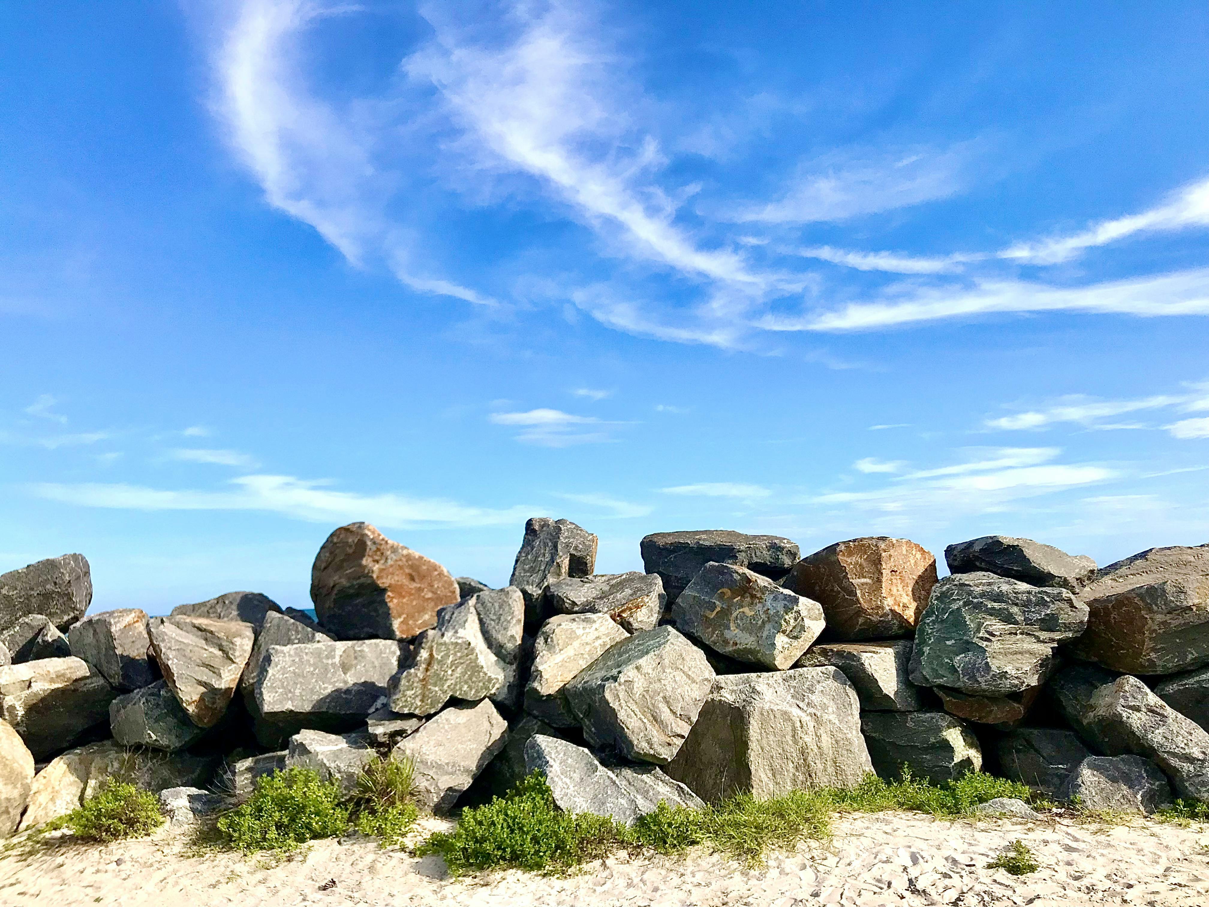 Sunlit Stones on Ground · Free Stock Photo