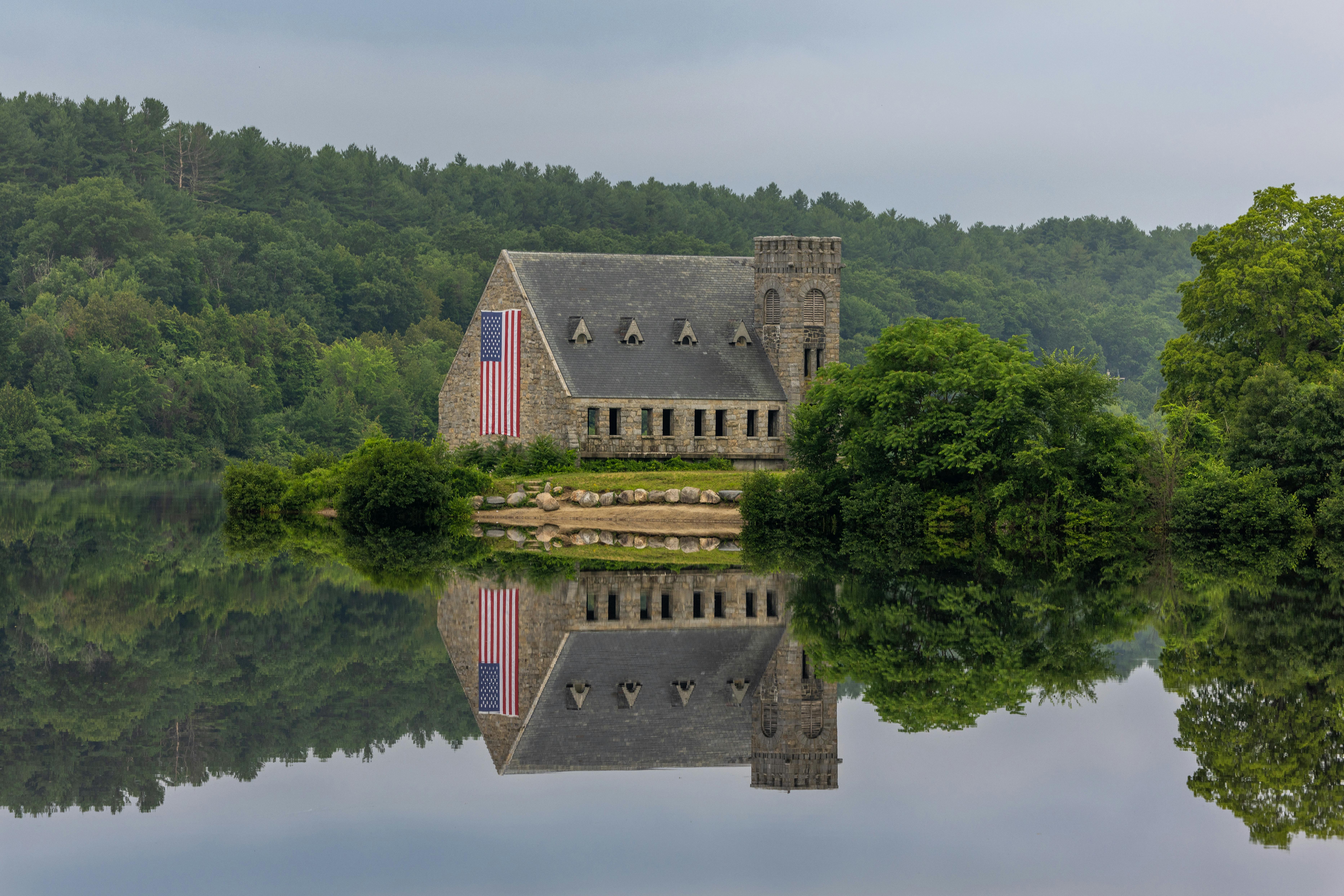View of the Old Stone Church, West Boylston, Massachusetts, USA · Free ...