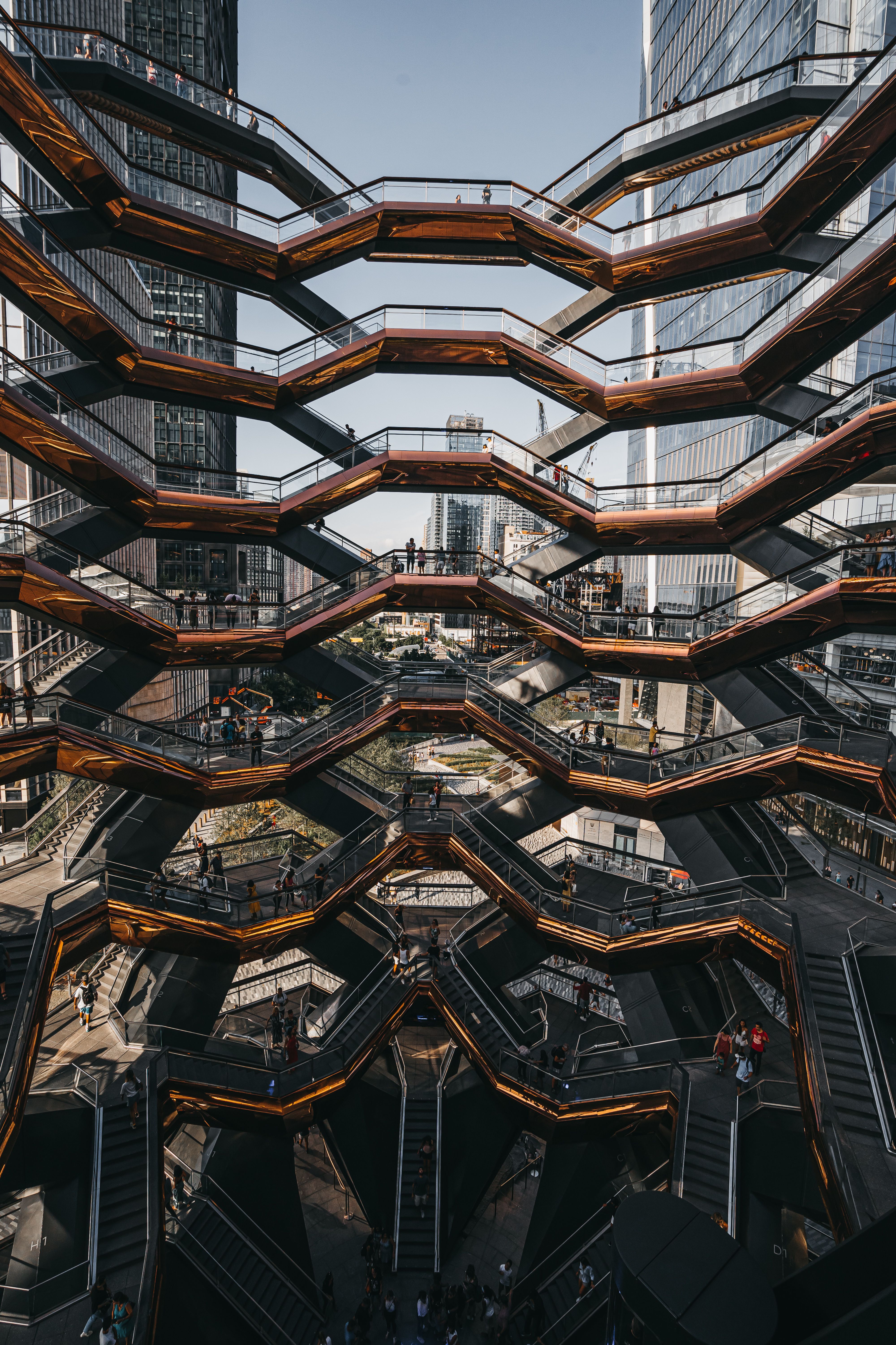 Interior of the Vessel Structure in New York City · Free Stock Photo