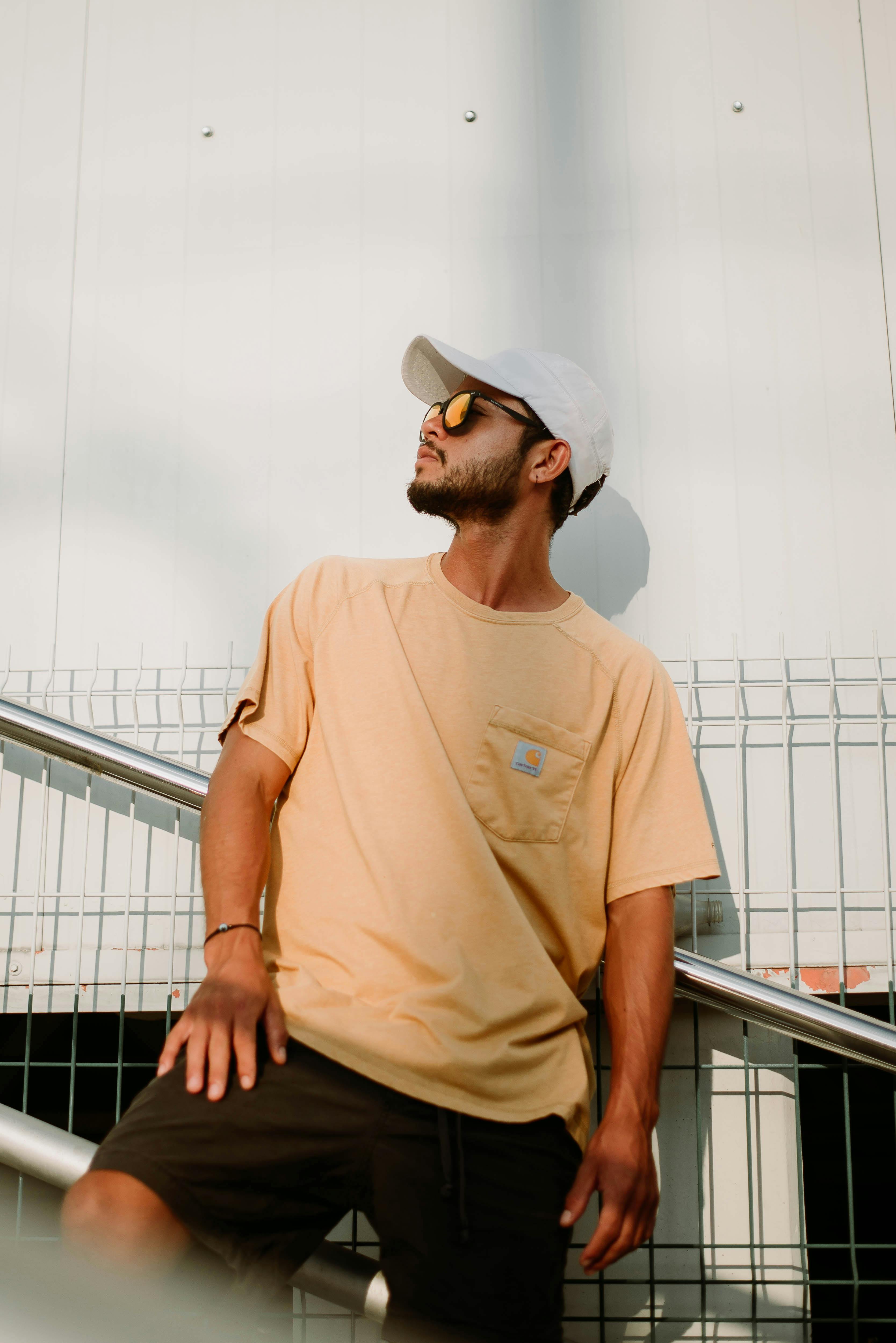 Man with Beard in Baseball Cap · Free Stock Photo