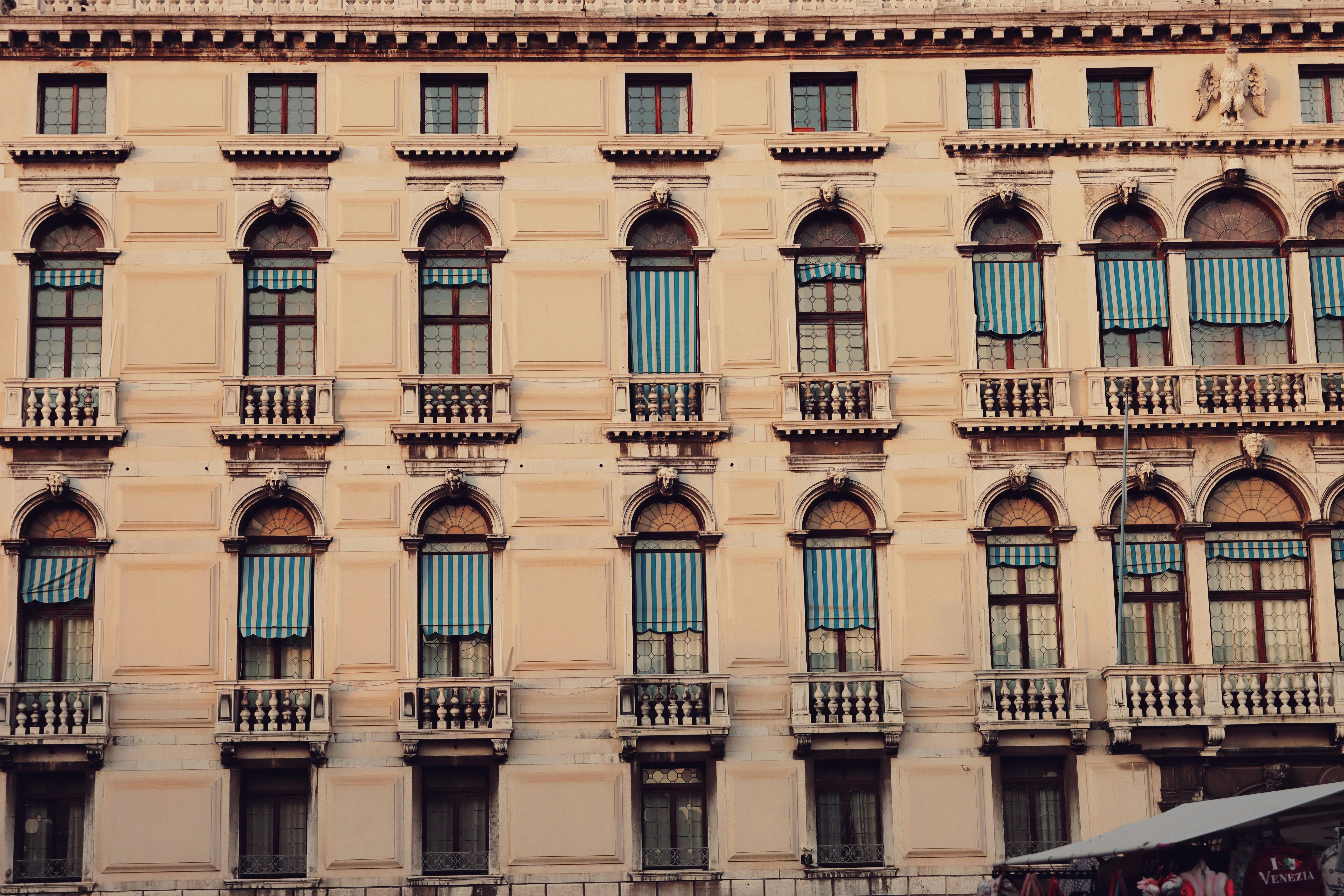 Windows in a Traditional Tenement · Free Stock Photo