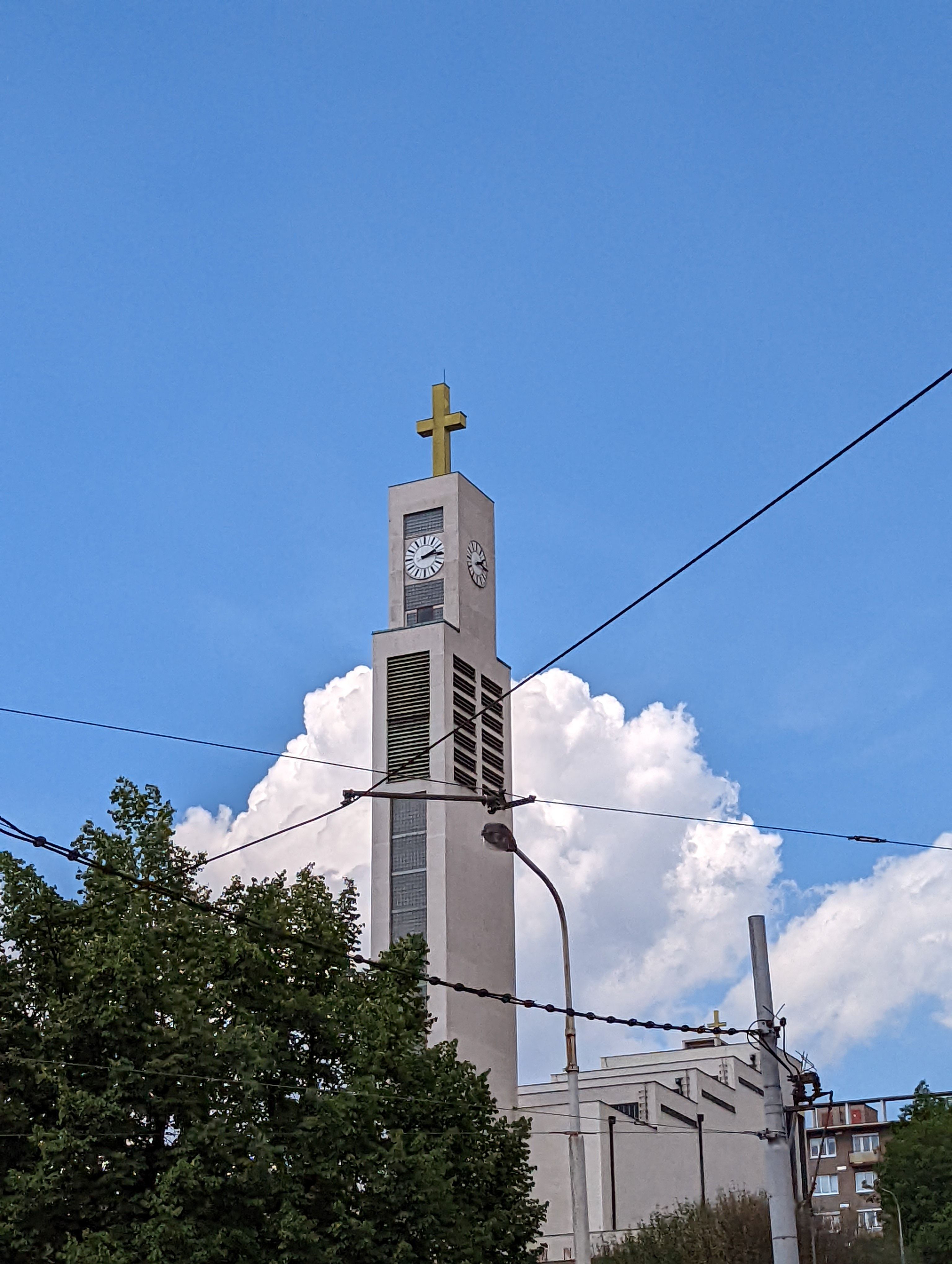 Modern Church Tower · Free Stock Photo