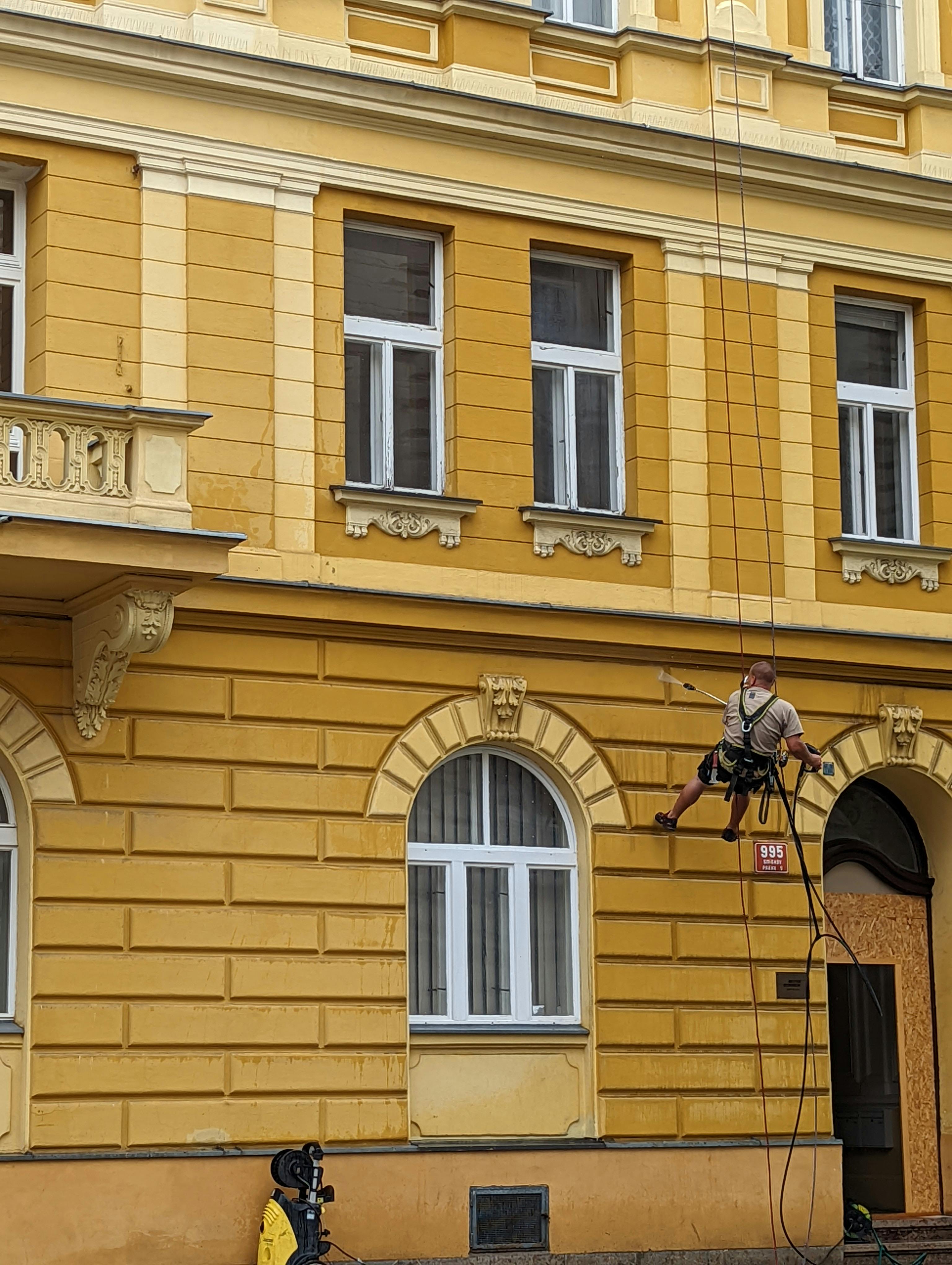 Traditional Yellow Tenement · Free Stock Photo