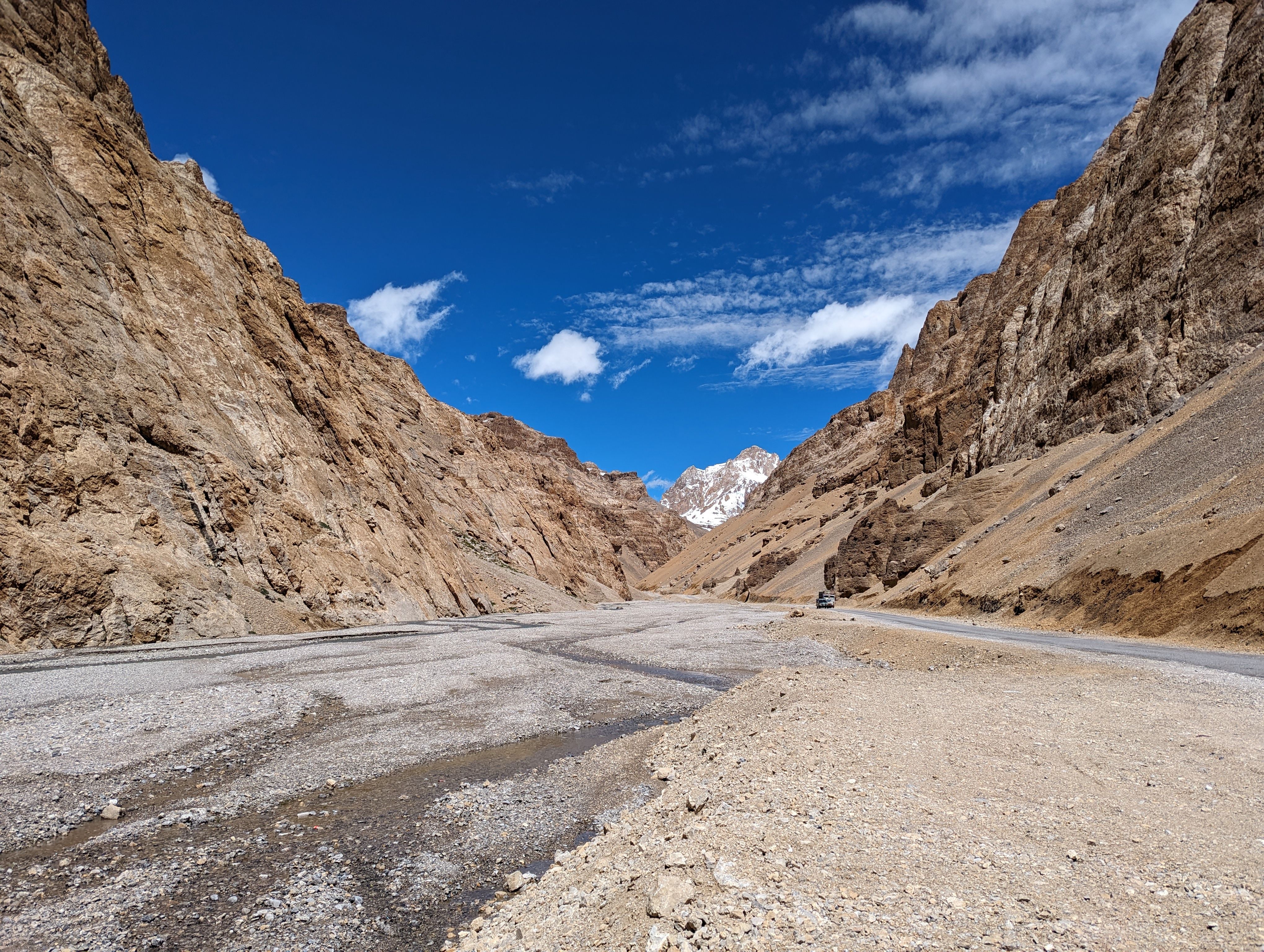Gravel Path between Mountains in Desert · Free Stock Photo