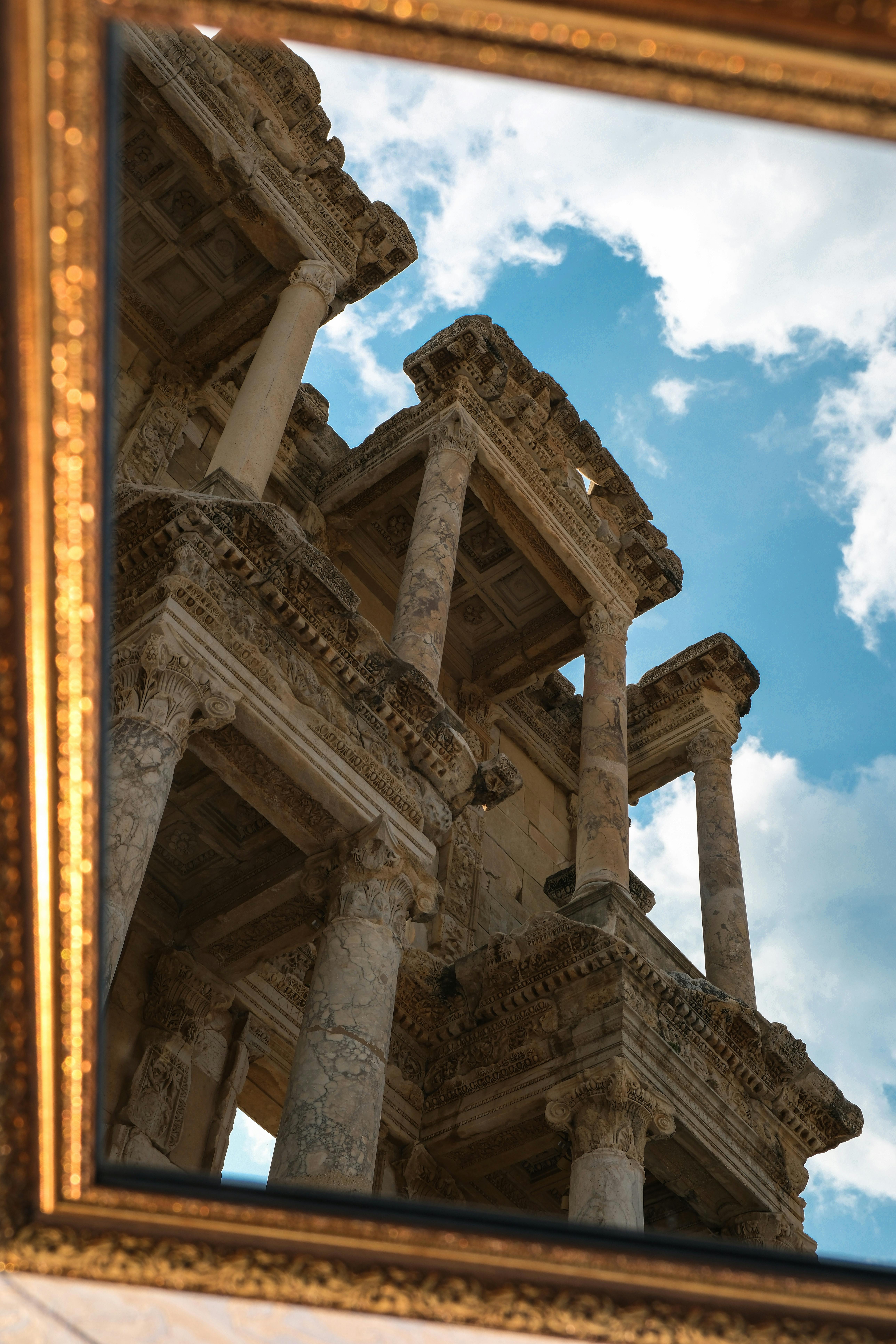 Ancient Castle in Mirror Reflection · Free Stock Photo