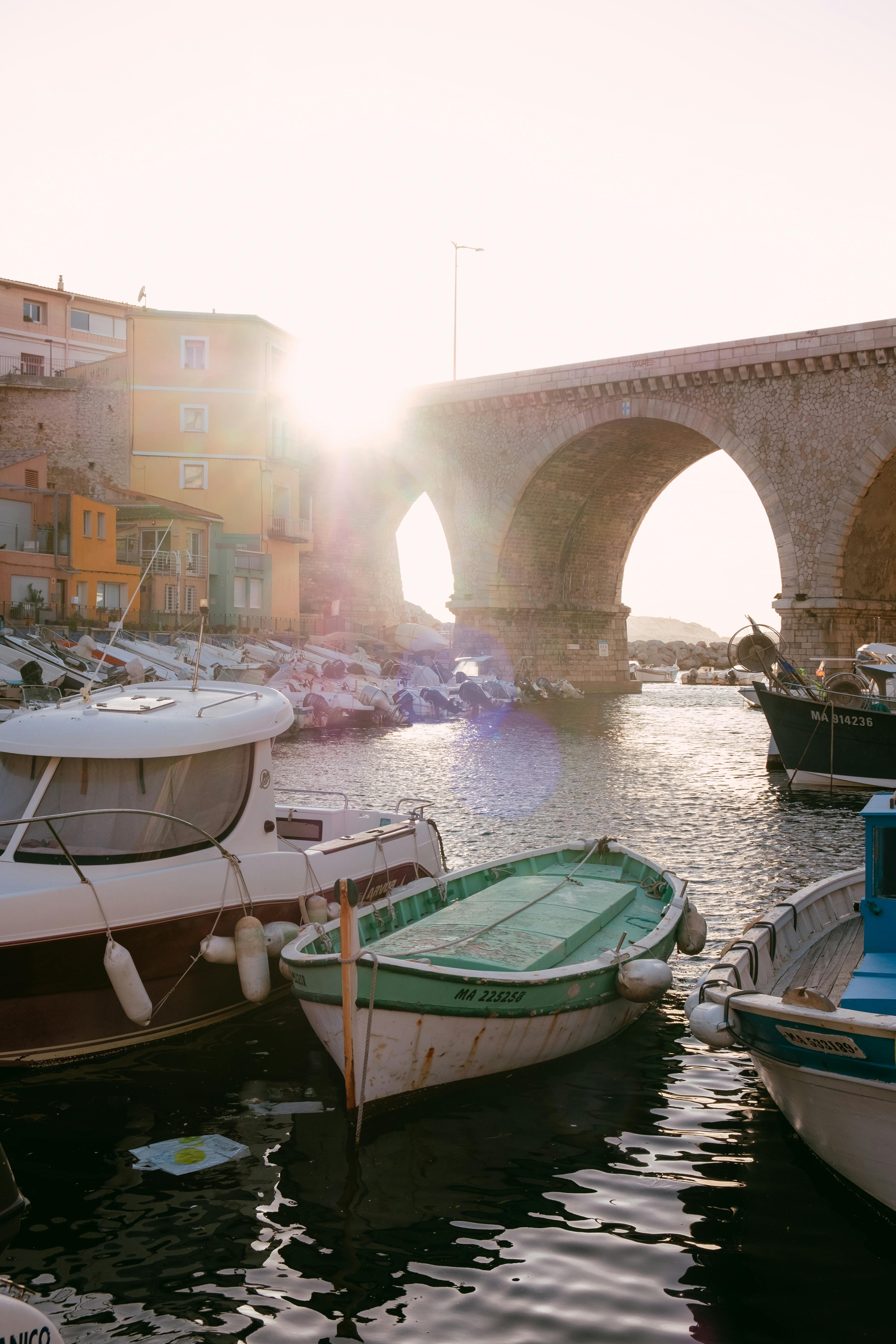 Photo of a Harbor at Sunset · Free Stock Photo