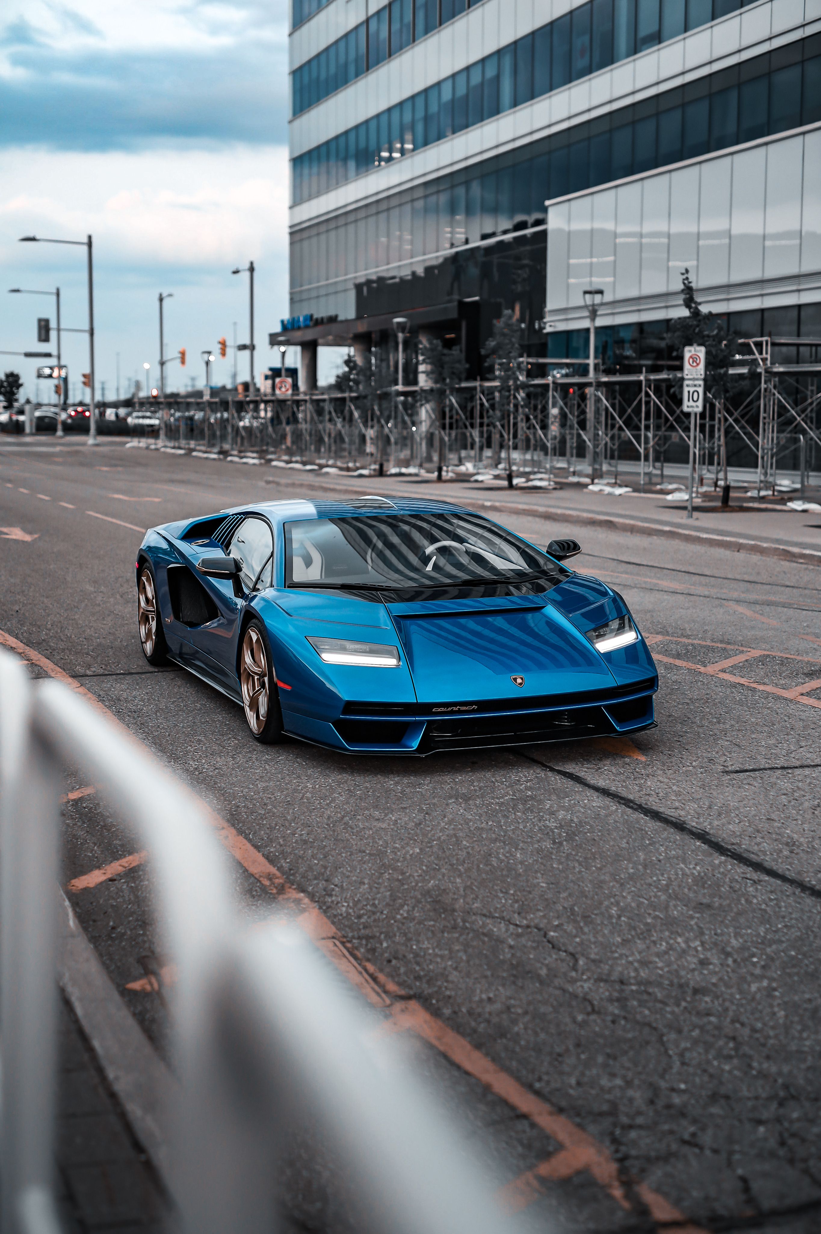 Black Lamborghini Aventador at Sunset · Free Stock Photo