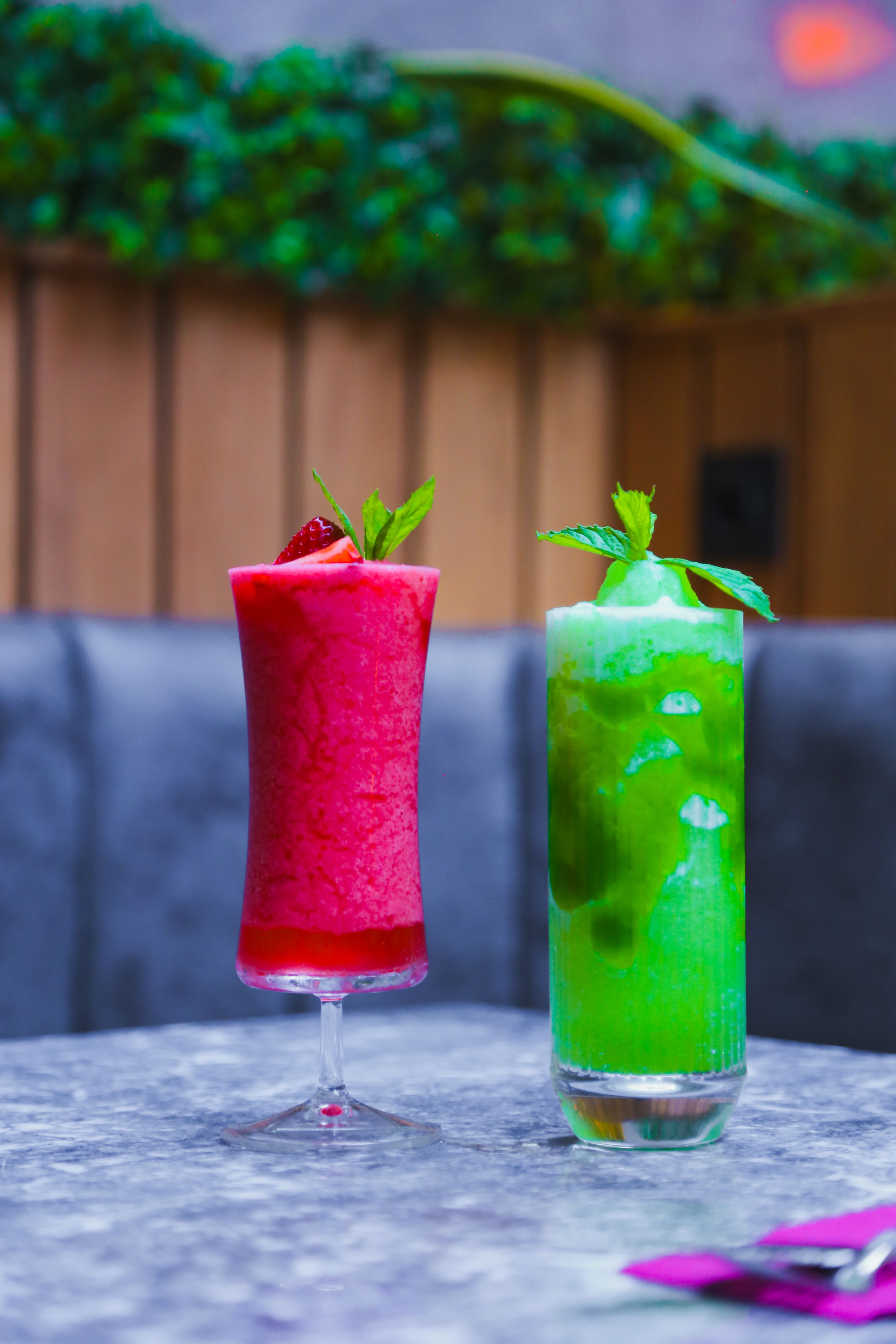 Smoothies in Long Glass · Free Stock Photo
