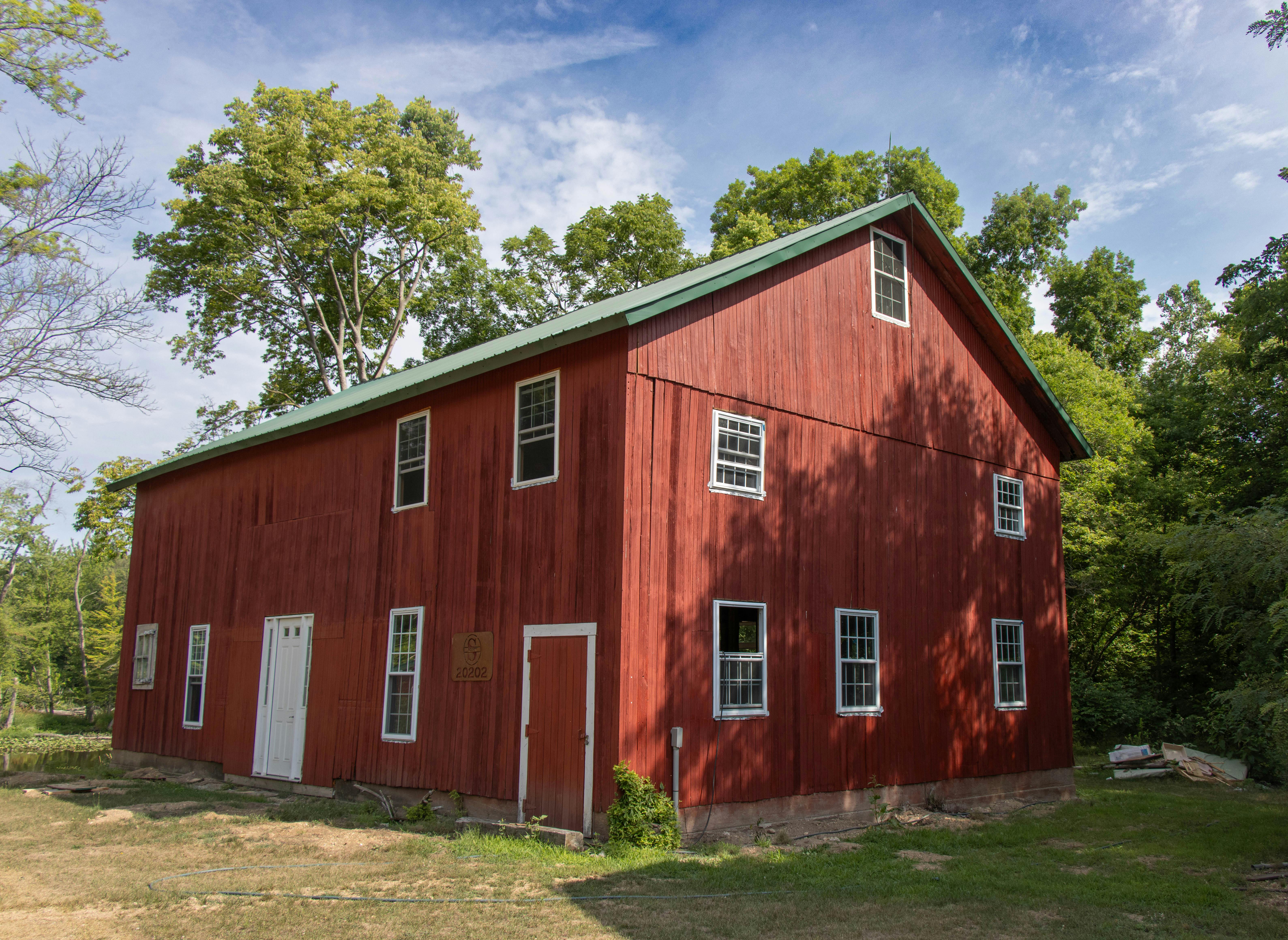 Red Barn Converted into a House · Free Stock Photo