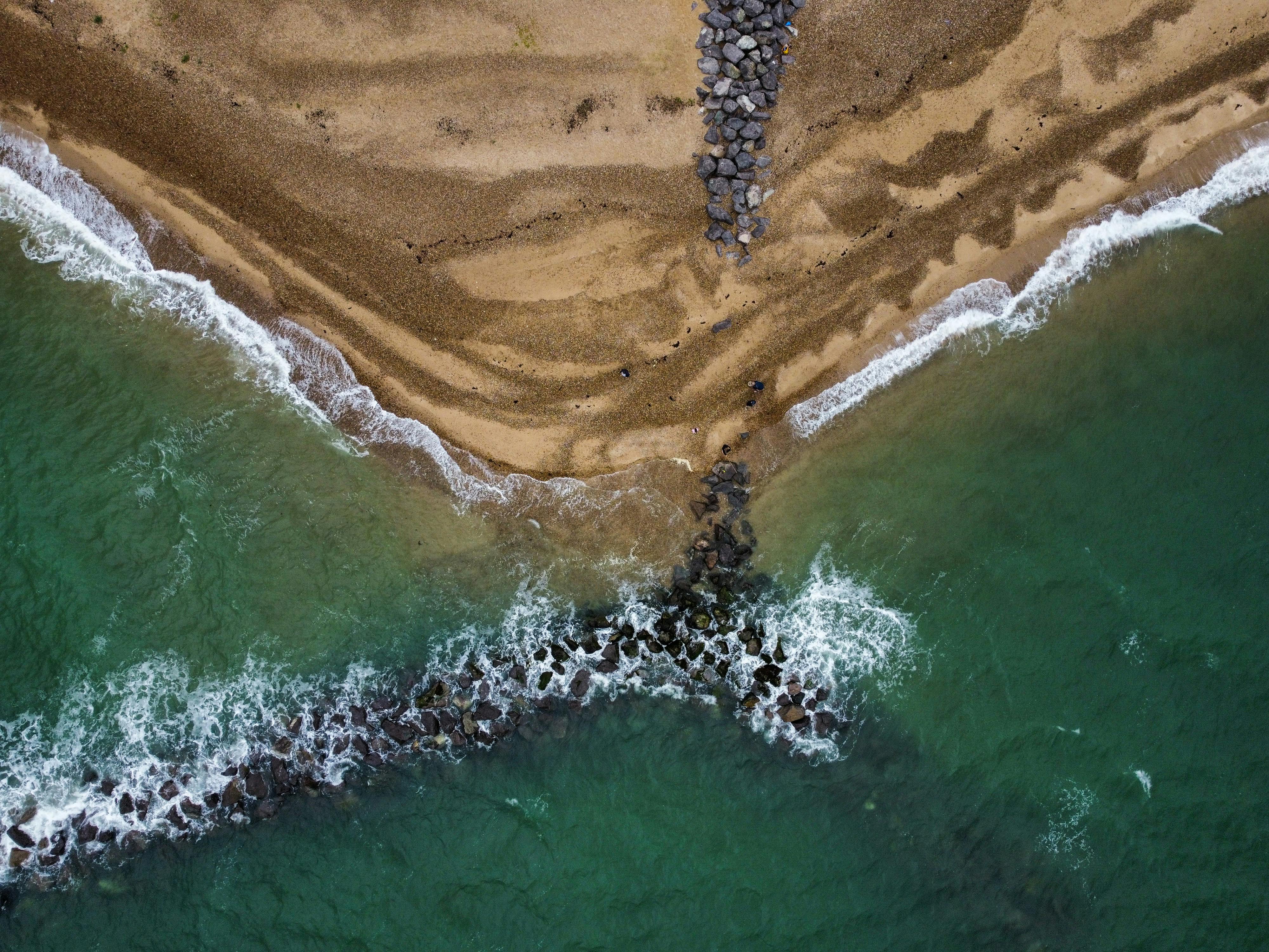 Birds Eye View of Sea Shore · Free Stock Photo